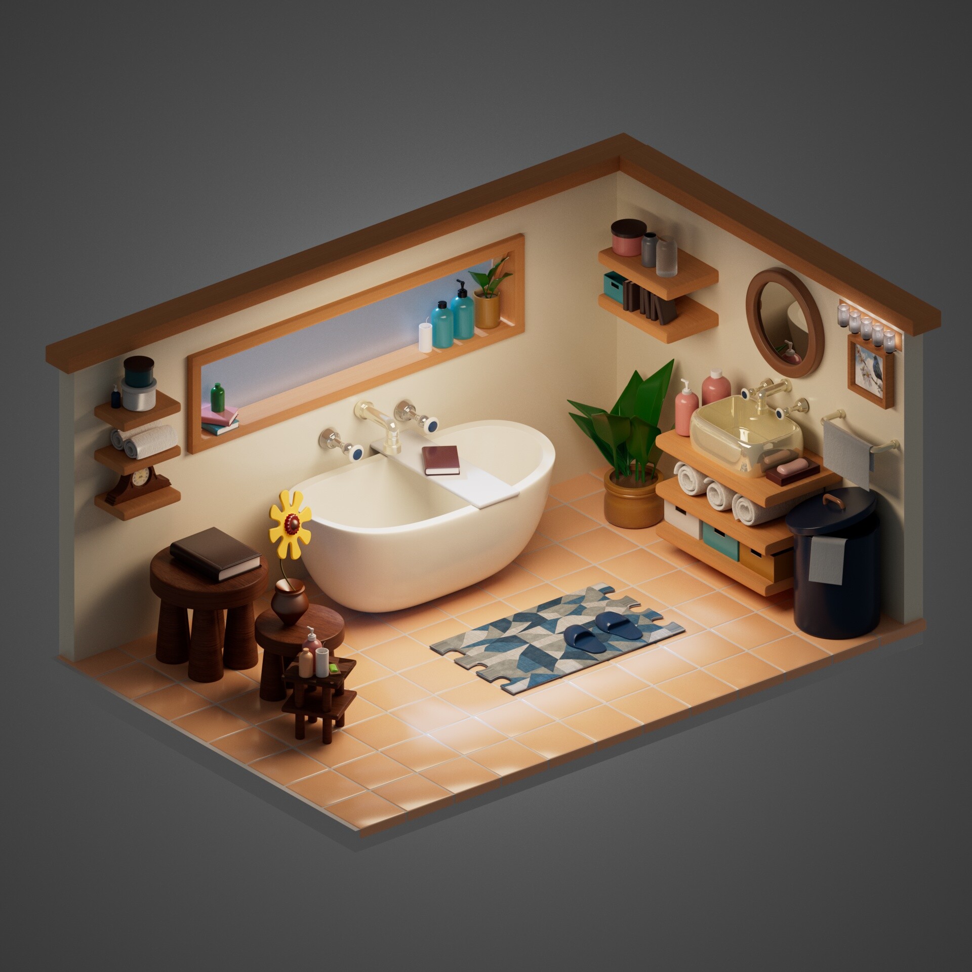 ArtStation - Bathroom Solitude