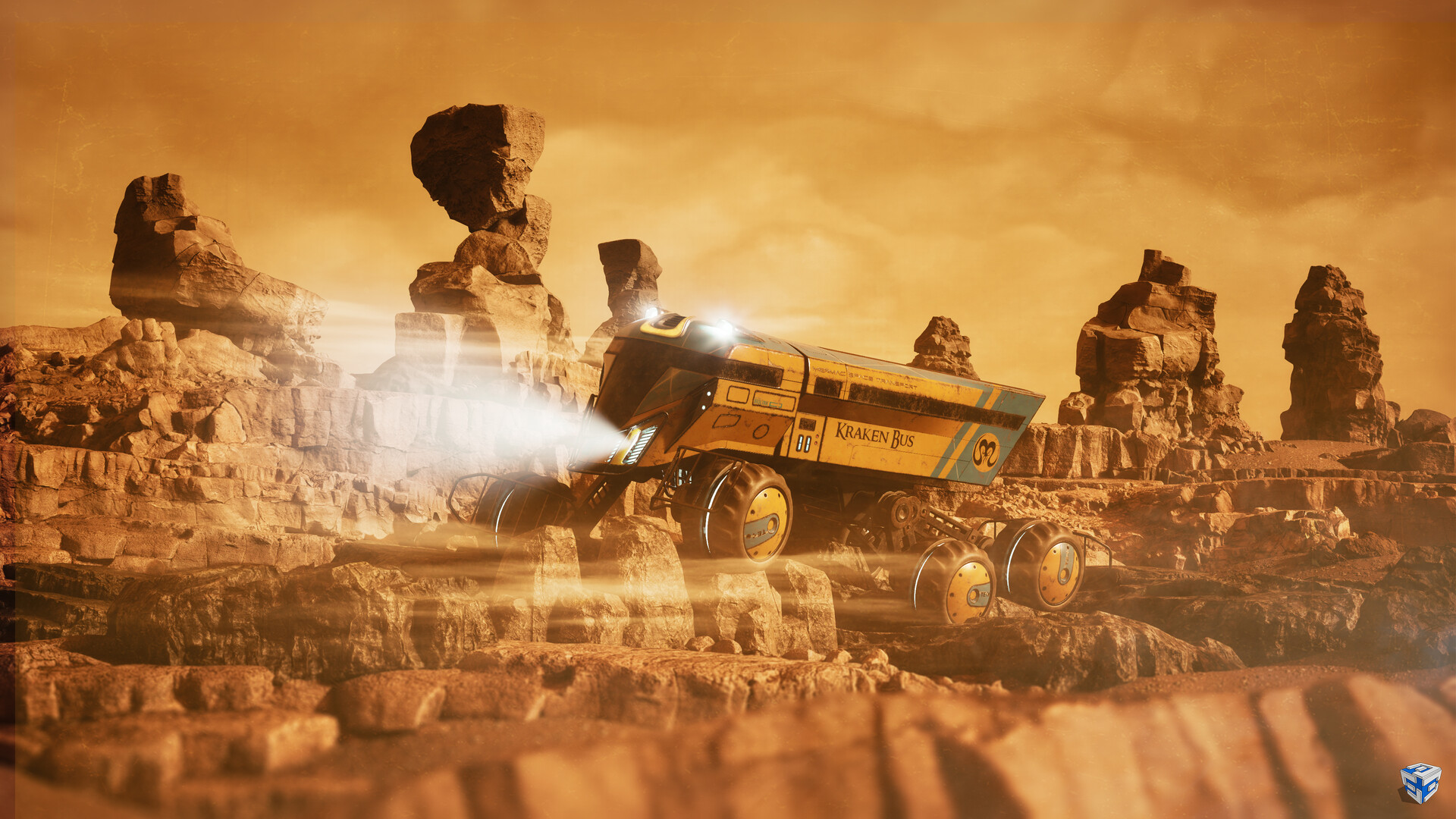 ArtStation - A Tour Bus On Mars