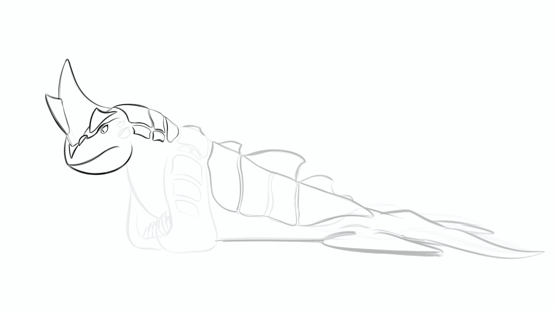 red sea beast coloring page