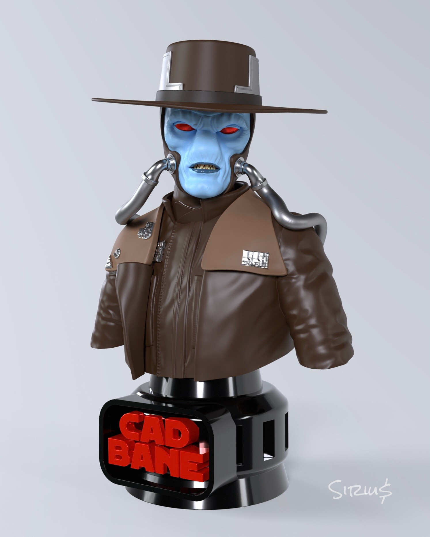 ArtStation - Cad Bane 3d bust. Sculpted in Adobe Modeler VR.