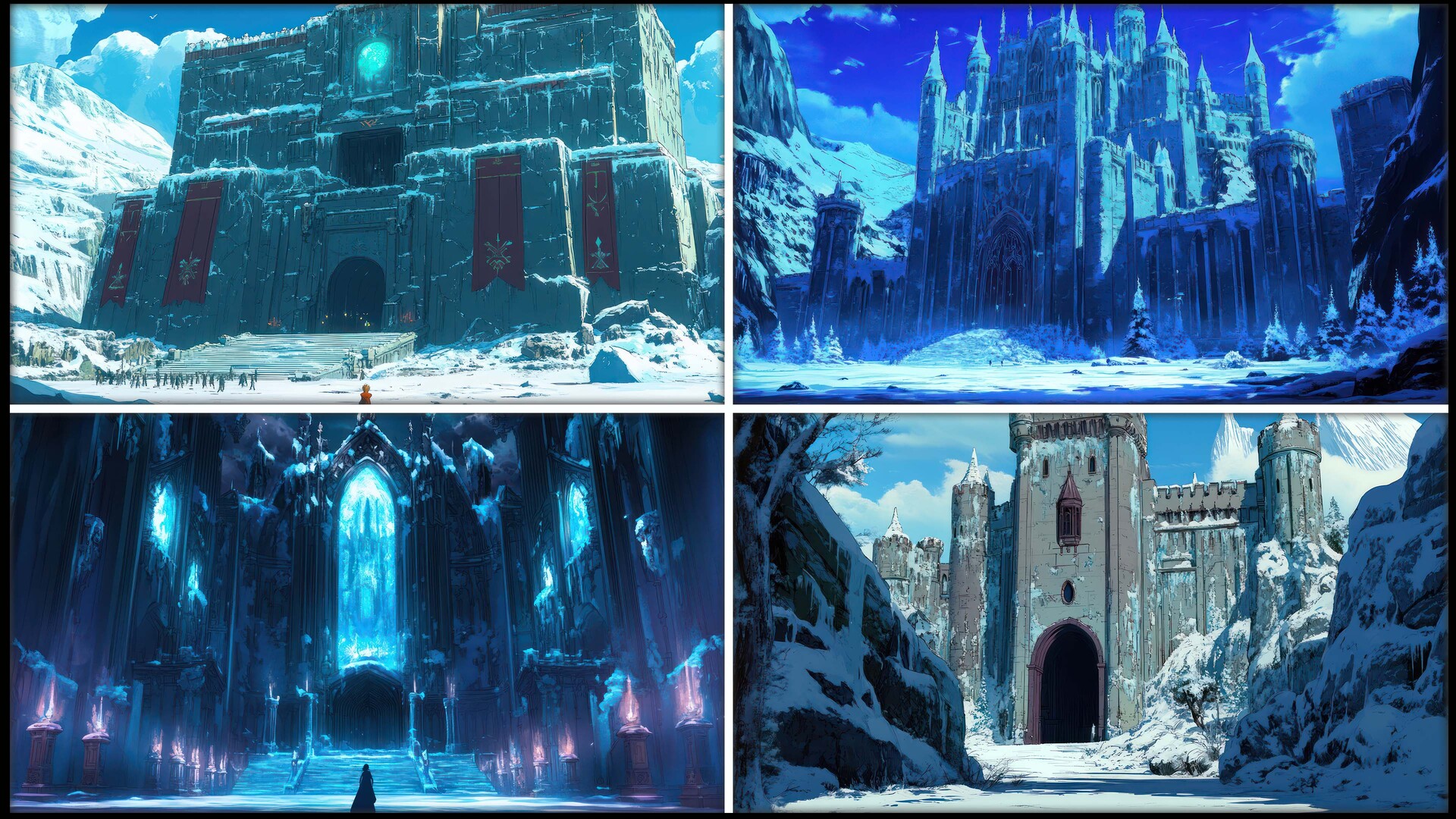 Ferial Concept - 🔹200 Frozen Citadel - Anime Concept Reference Image ...