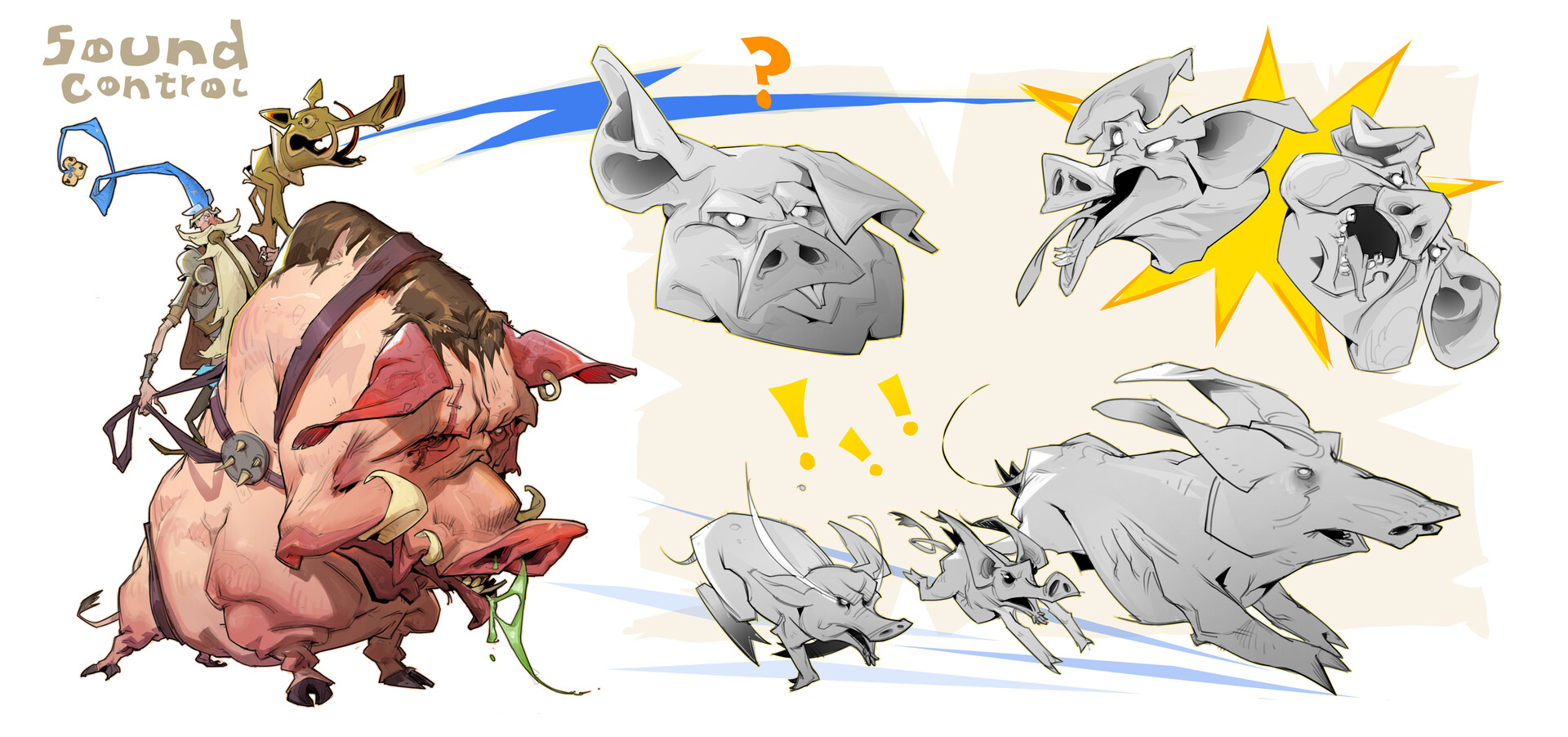 Pig Wizard-花瓣网