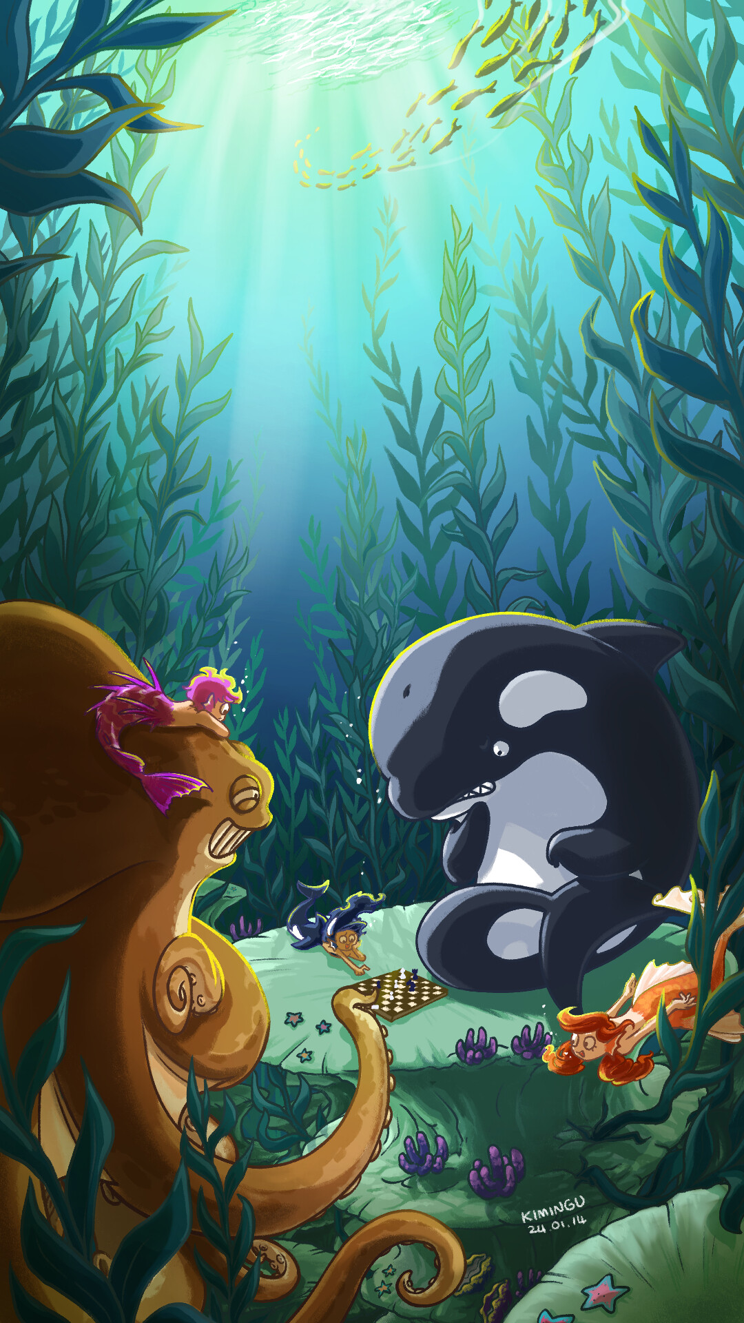 ArtStation - Orca VS Kraken