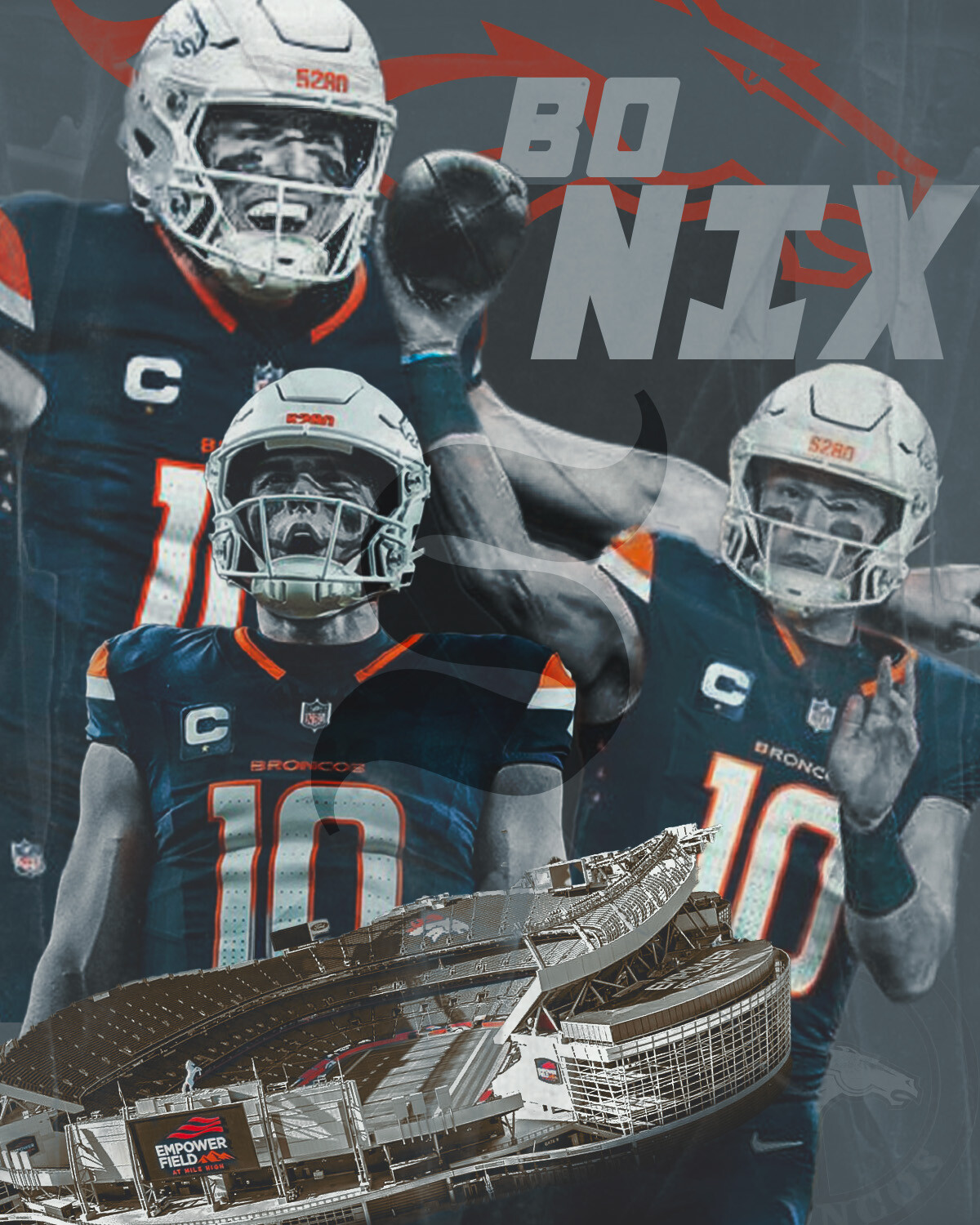 ArtStation - Bo Nix Poster