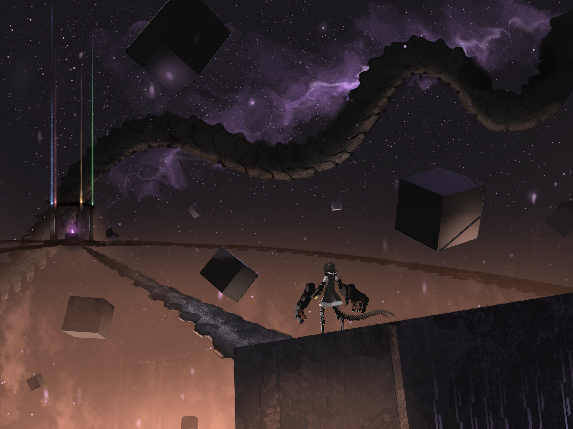 ArtStation - Dimensional sanctuary of shapes.