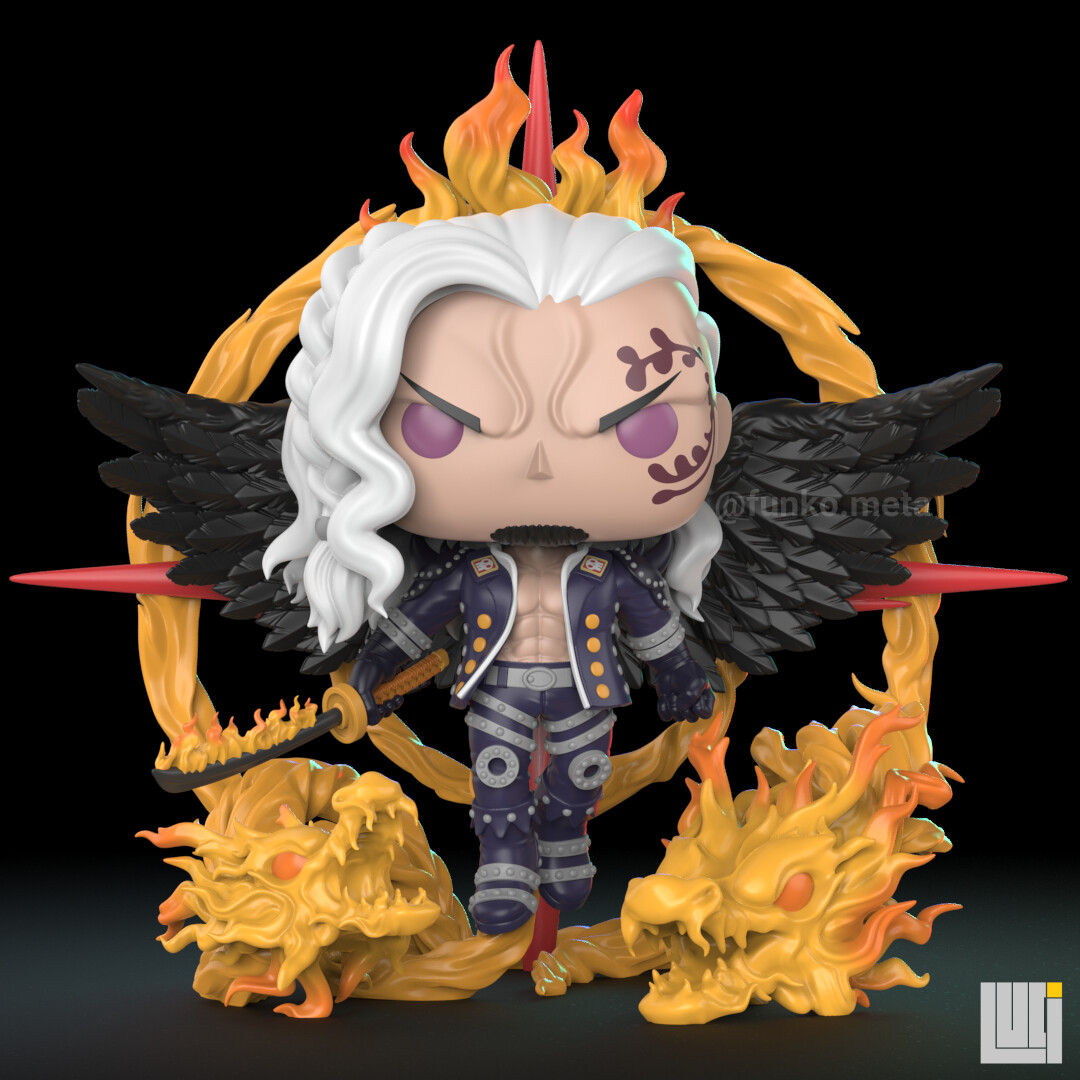 Lucian Bogdan - King the Conflagration One piece Funko POP fanart