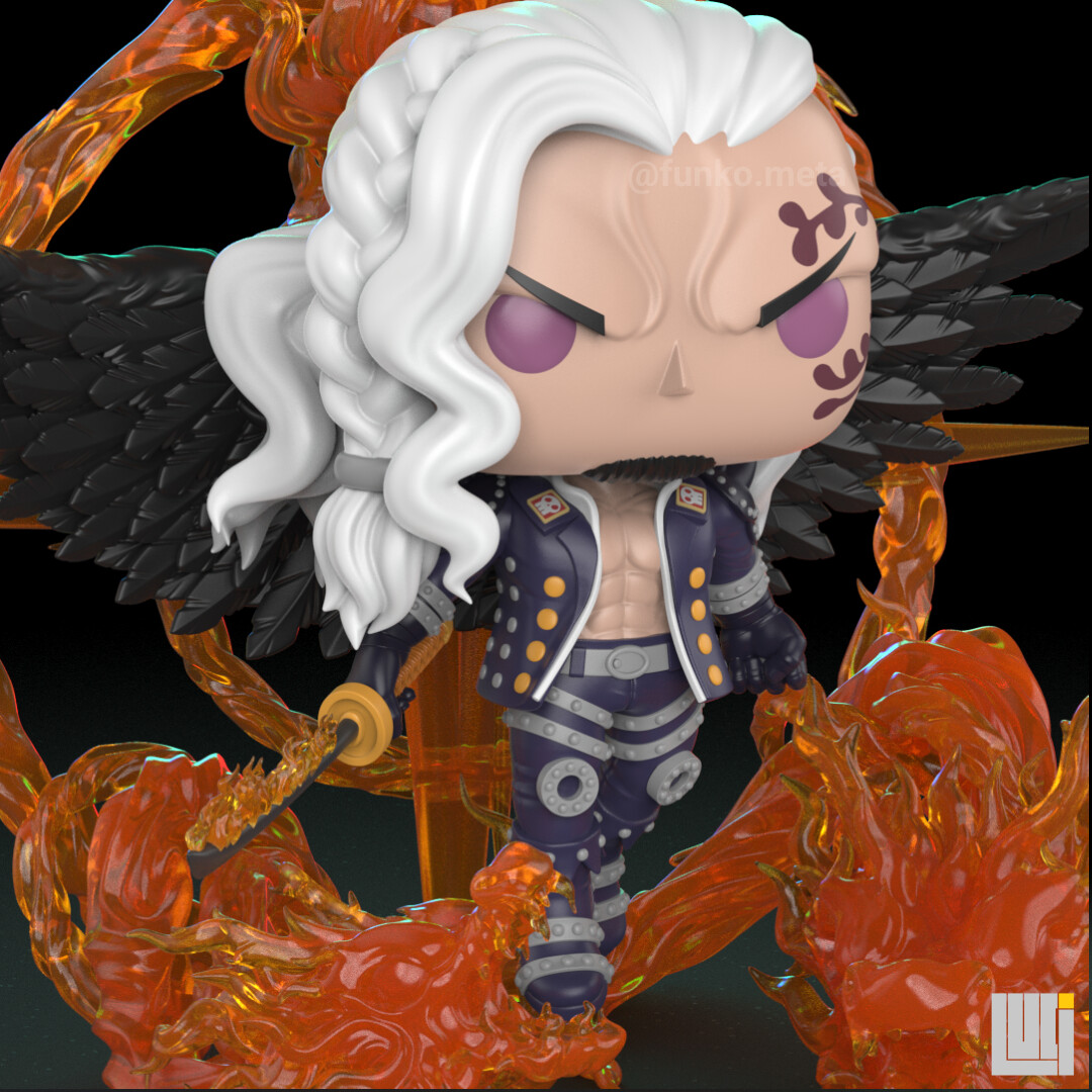 Lucian Bogdan - King the Conflagration One piece Funko POP fanart