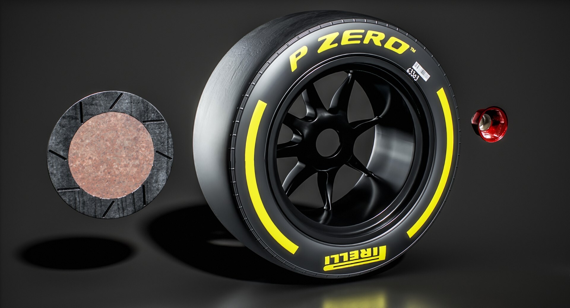 OpticalDreamSoft - Formula 3 Slick Wheels F3 Season 2025 PBR 3D model