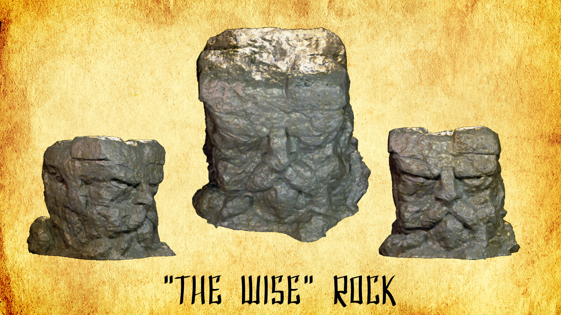 ArtStation - Stone head concept #2 "The Wise"