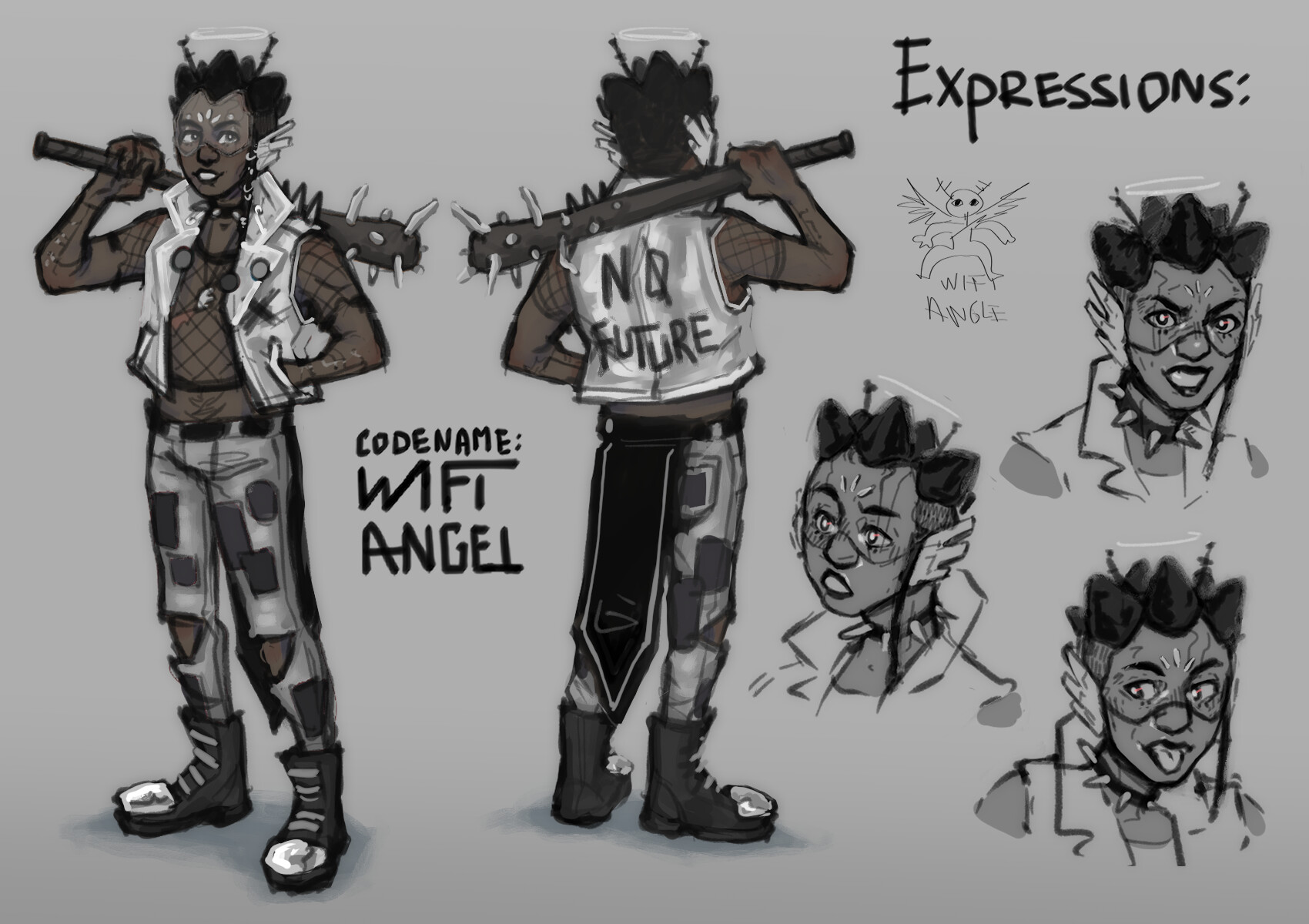 ArtStation - WIFI Angel Character Concept