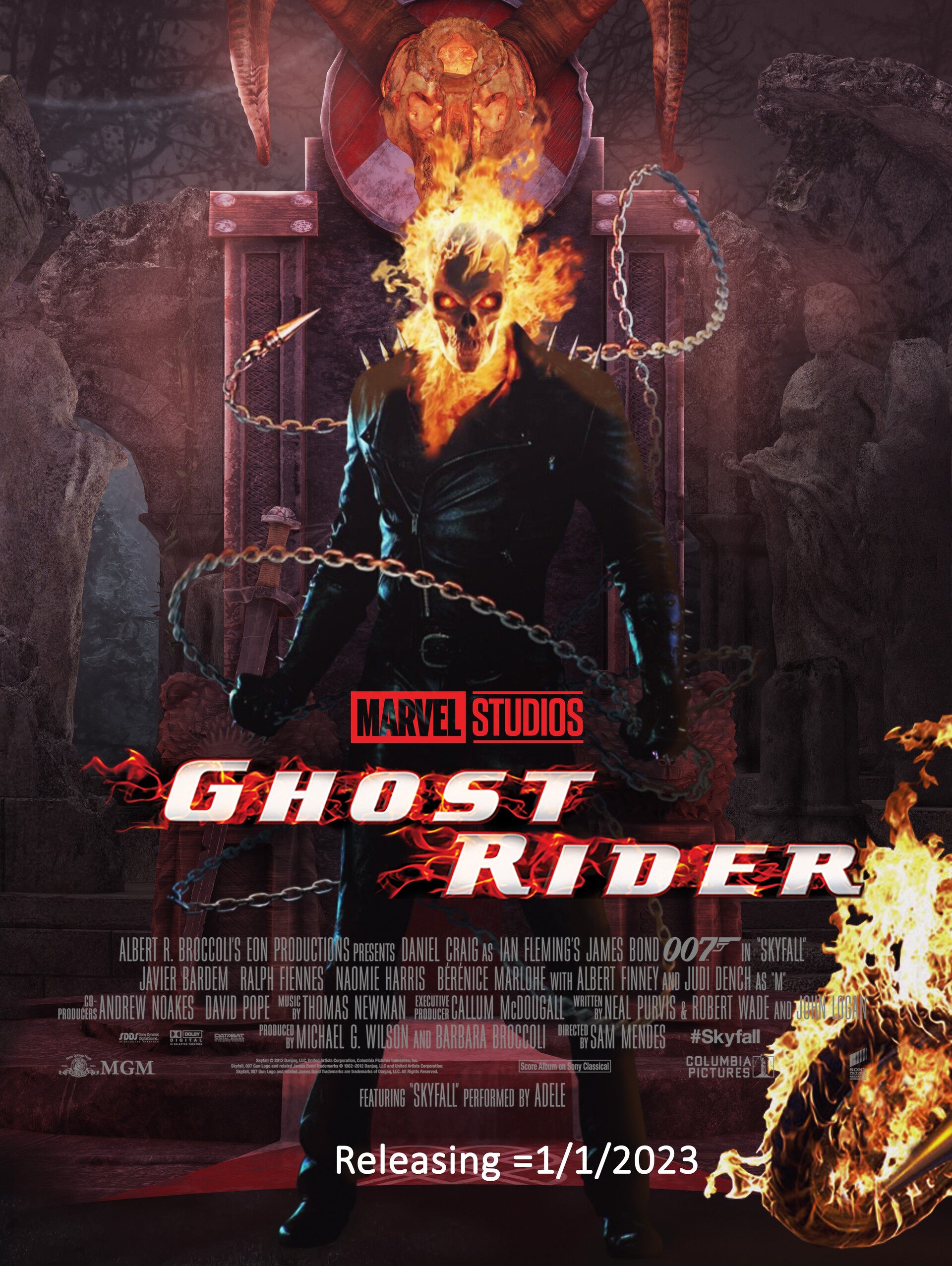 ArtStation - GHOST RIDER MOVIE POSTER