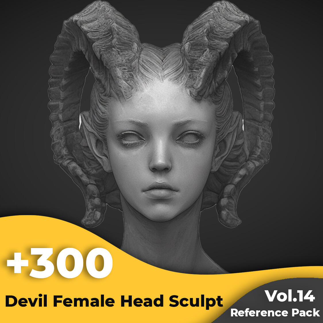 ArtStation - +300 Devil Female Head Sculpt Reference Images(4k)