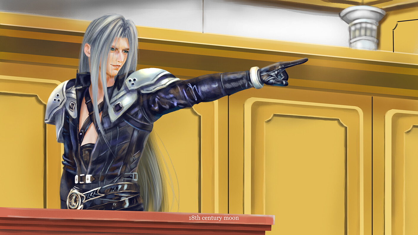 ArtStation - Final Fantasy VII x Ace Attorney