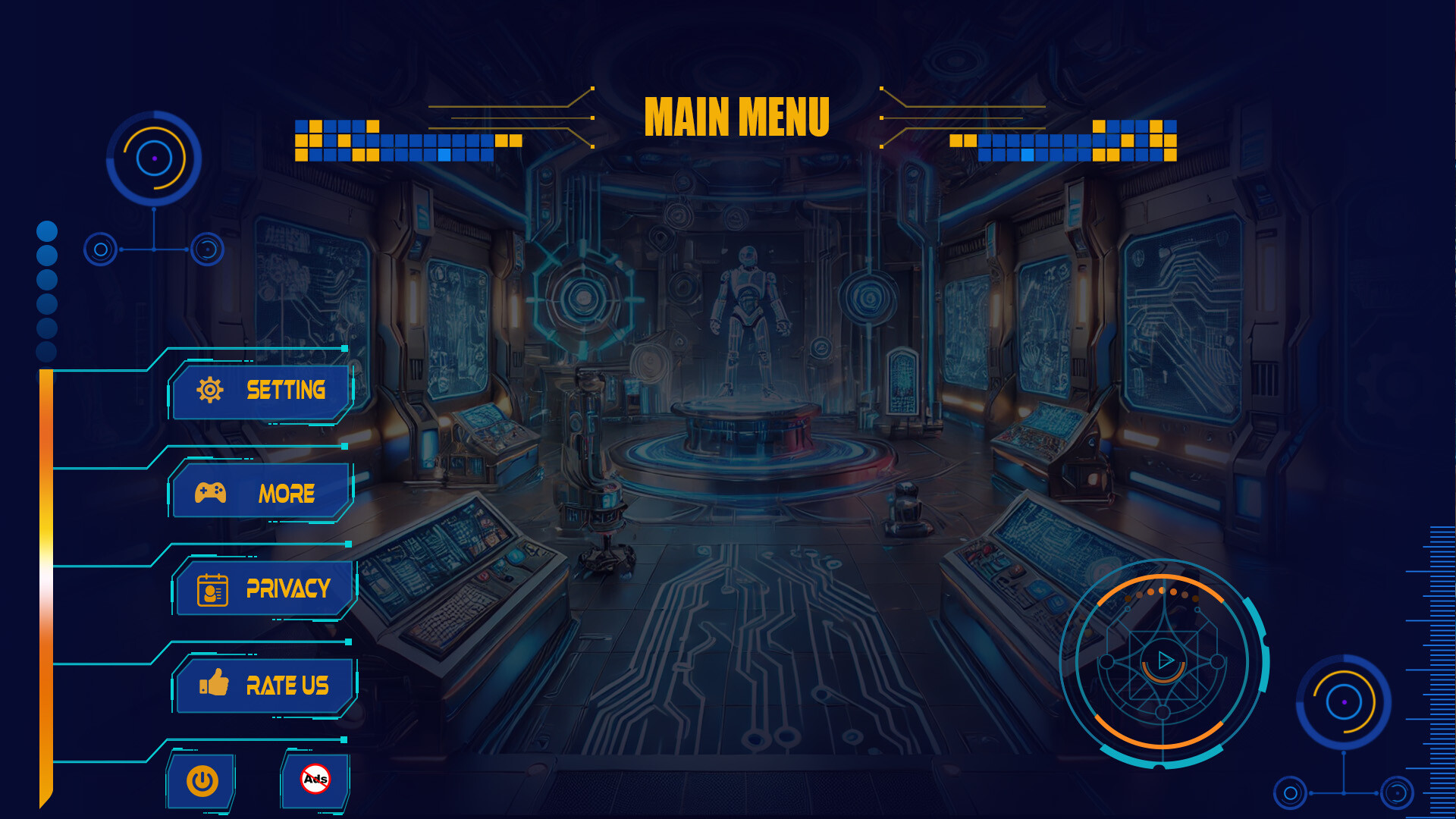 ArtStation - ROBOT GAME UI