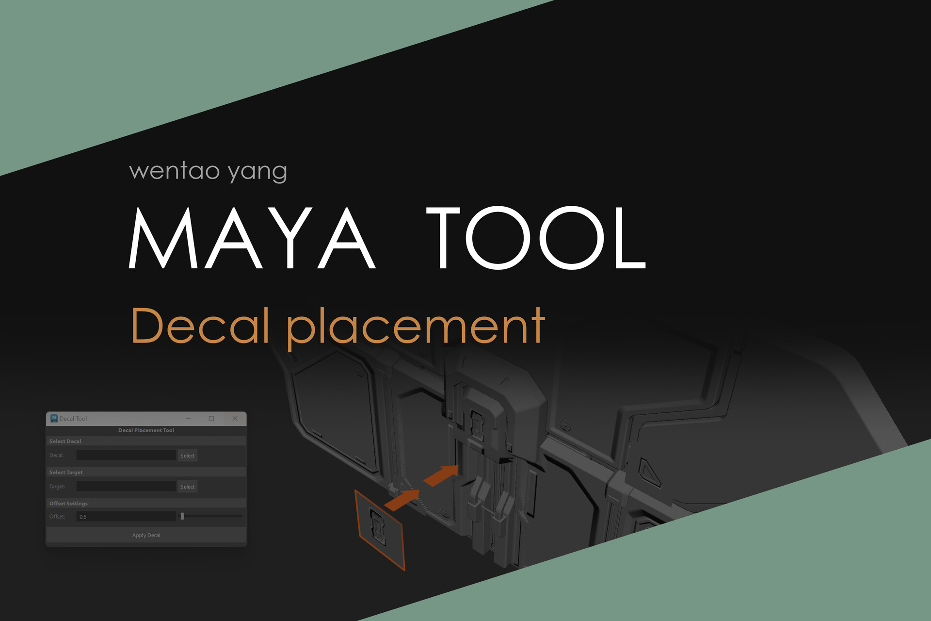 ArtStation - MAYA Tool: Decal Placement