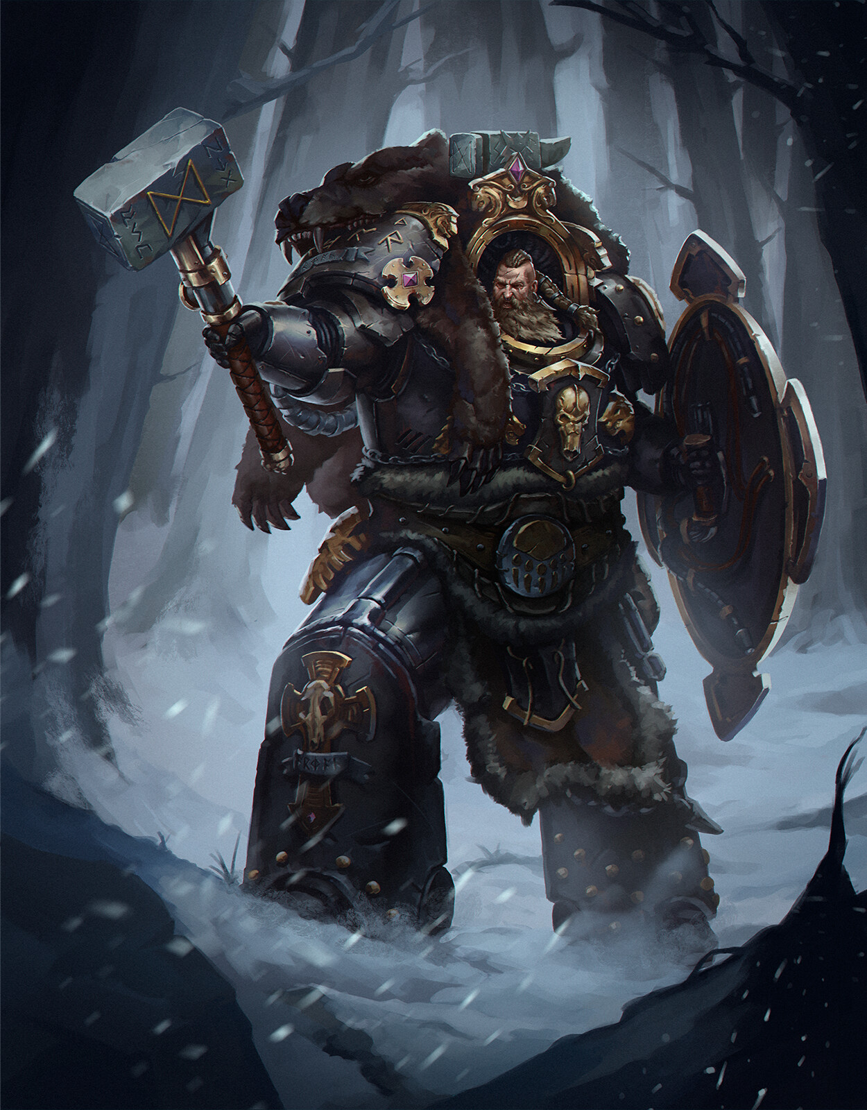 ArtStation - Arjac Rockfist | Warhammer 40k