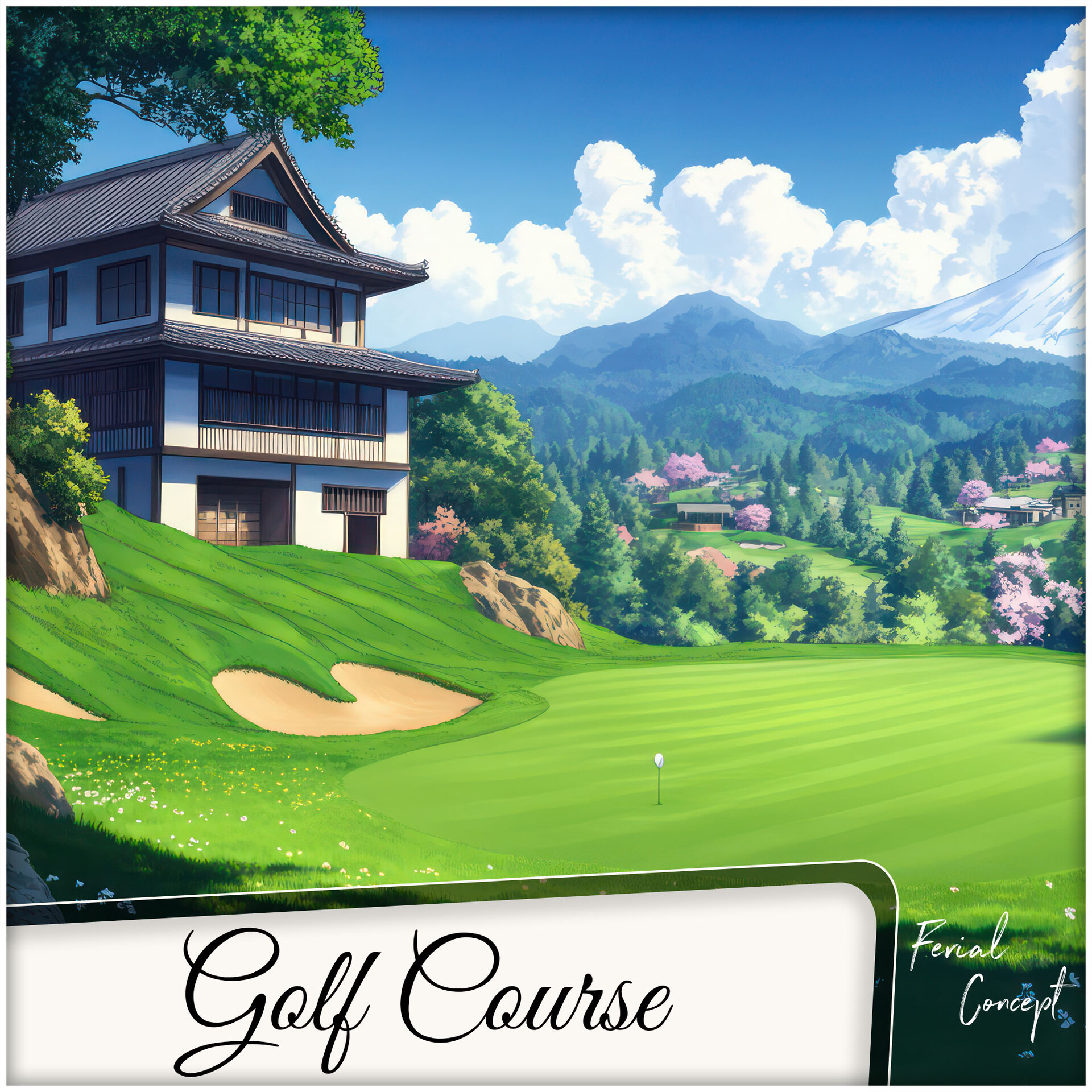 ArtStation - 🔹240 Golf Course - Anime Concept Reference Image Pack v ...