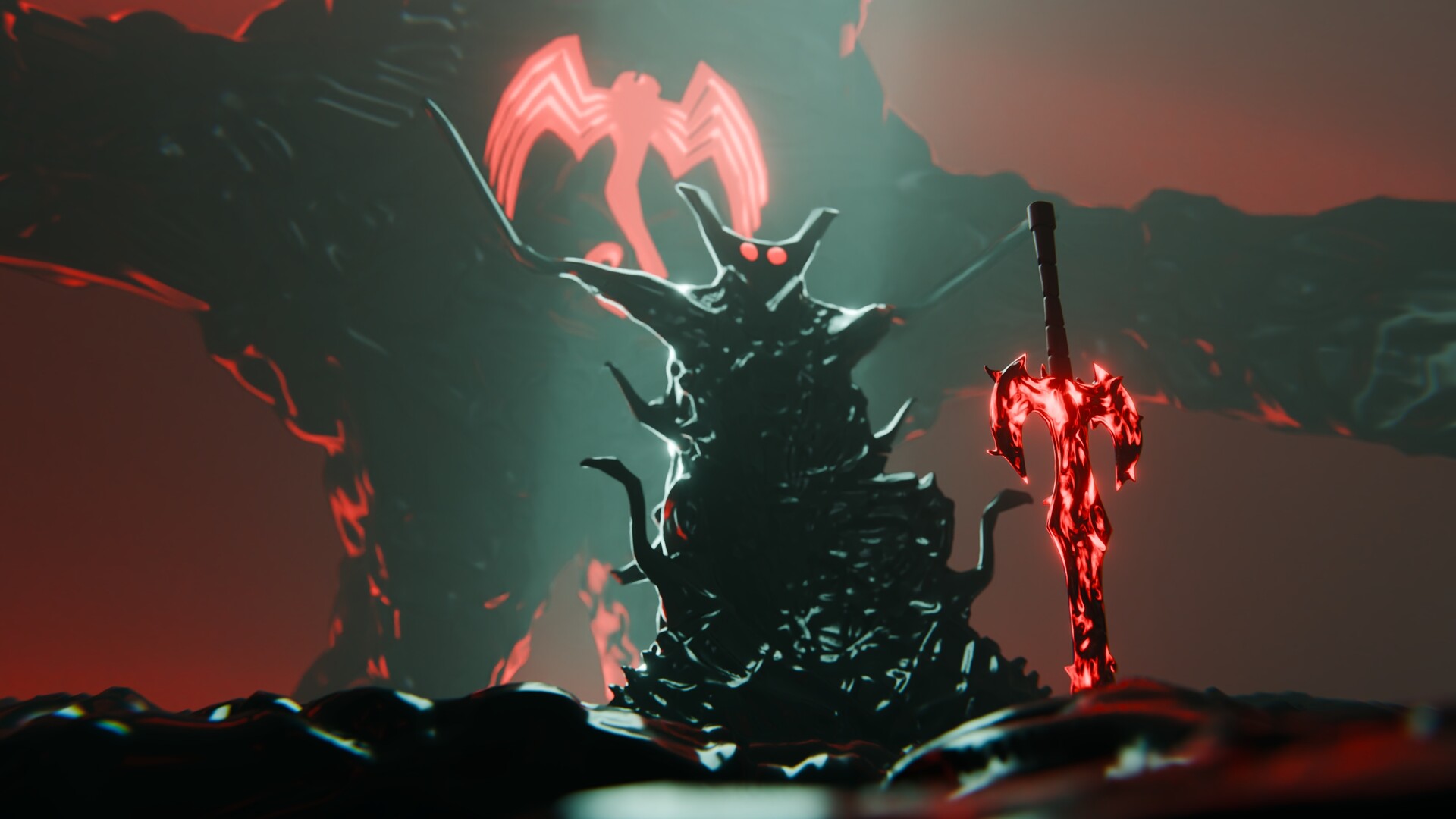 ArtStation - Marvel's Knull "All Black King" Throne Environmental ...