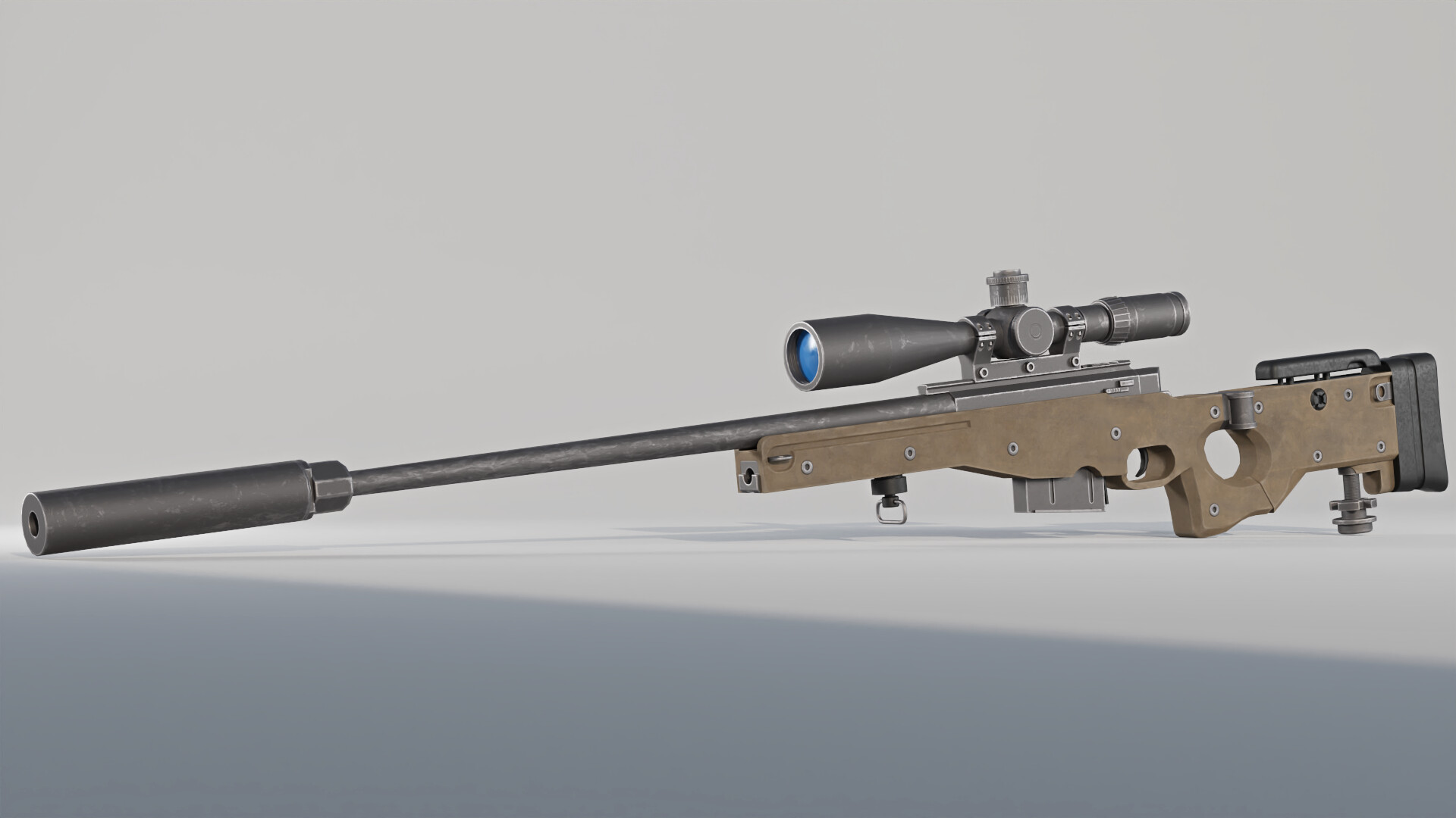 ArtStation - Sniper Rifle - L115A3