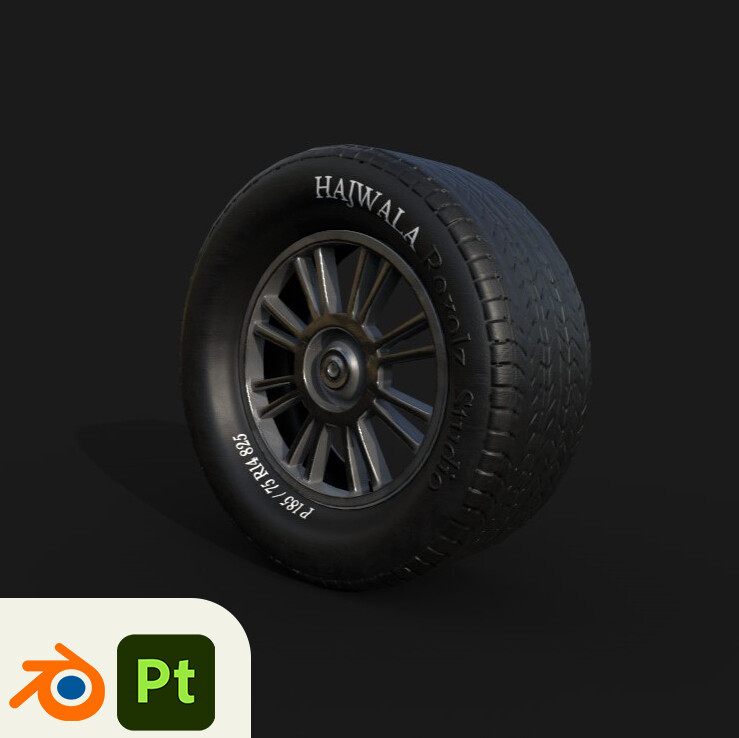 ArtStation - Low poly wheel