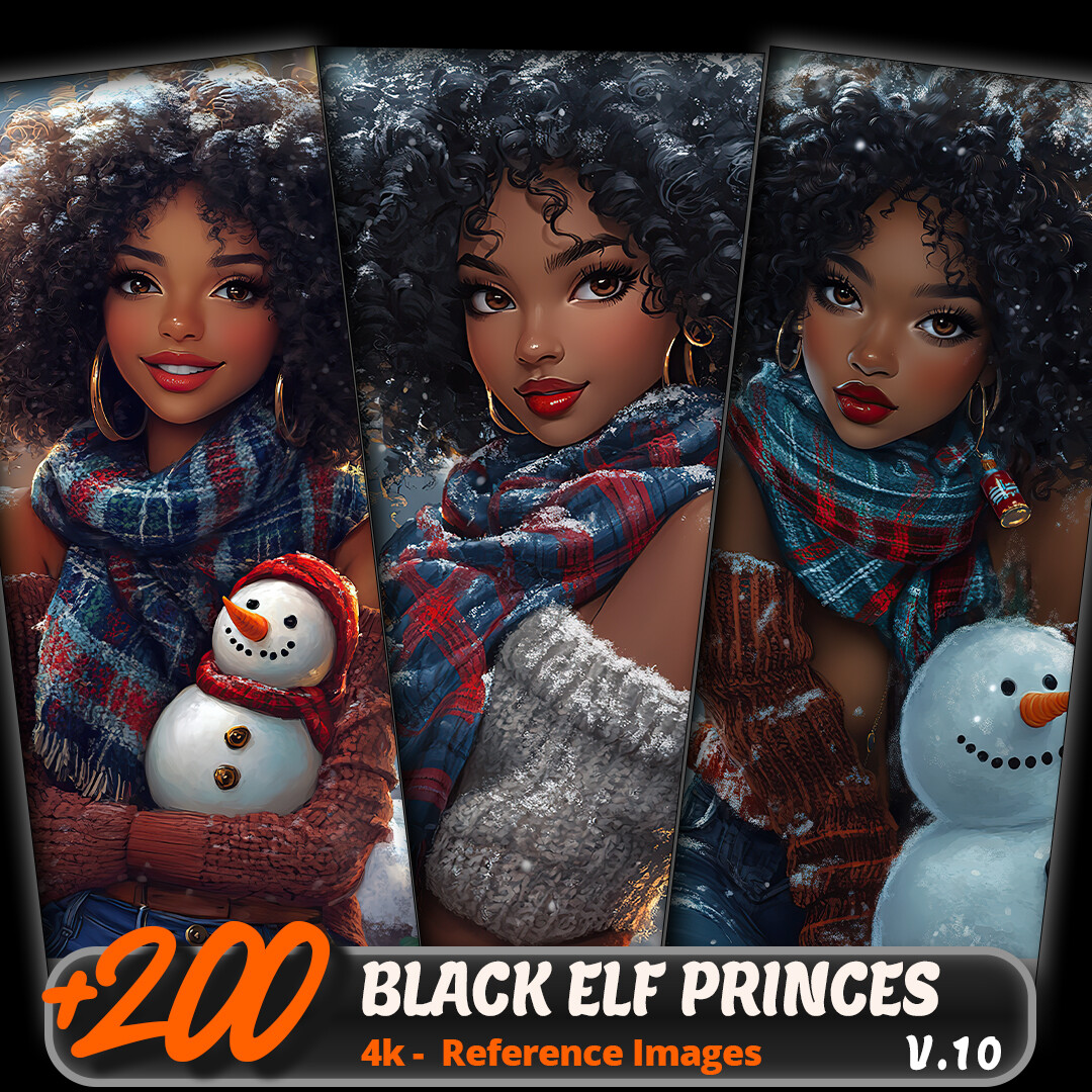 ArtStation - BLACK ELF PRINCES VOL. 10/ 4K/ Reference Image