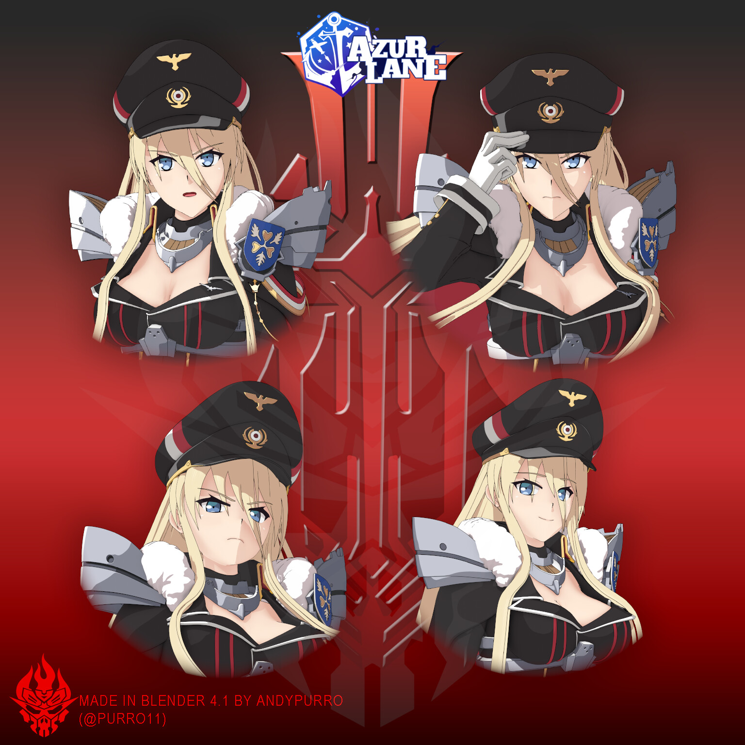 Andrew Au - Azur Lane - KMS Bismarck [Blender]