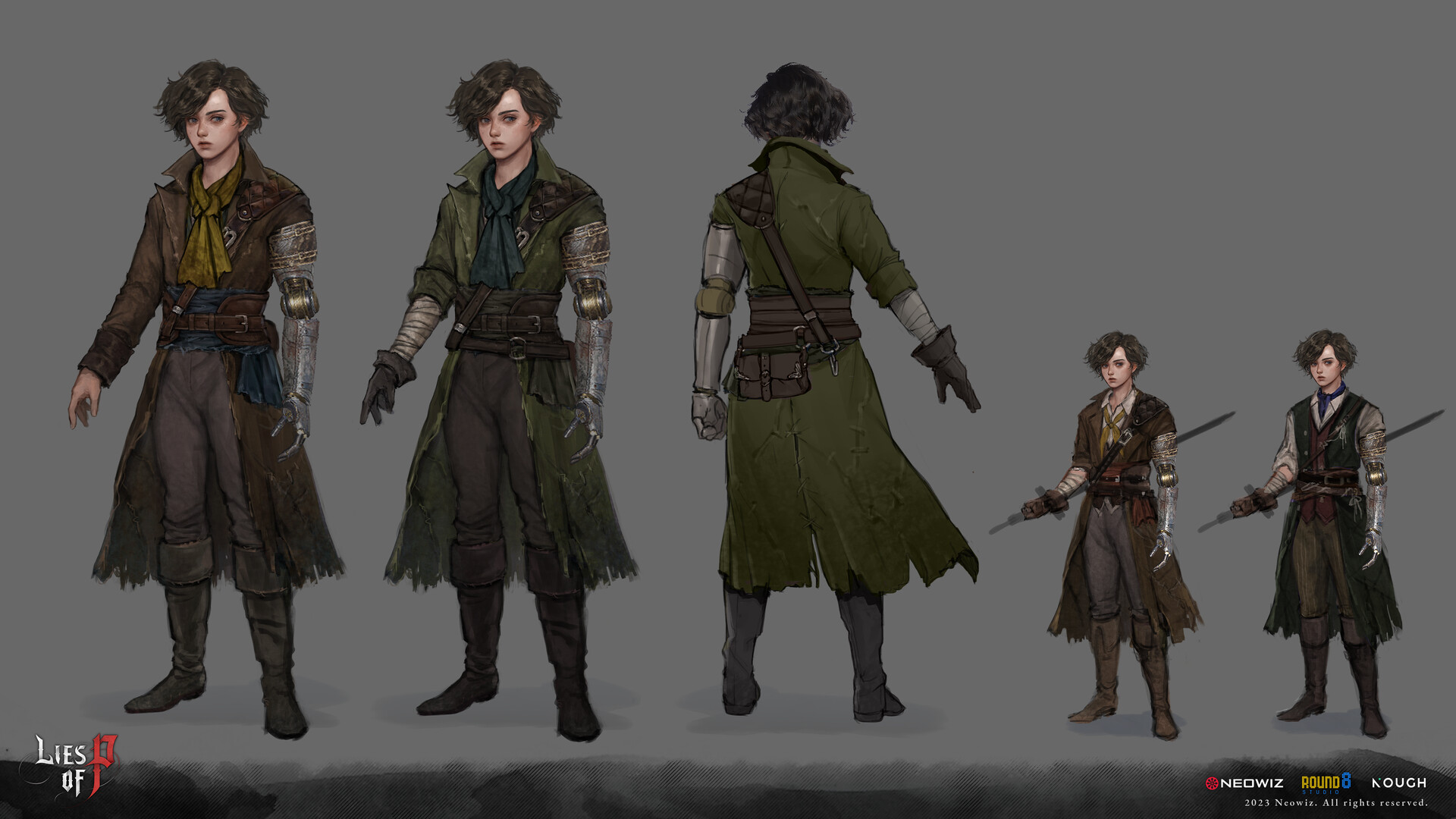 rugi rugi - Lies of P concept art - Costumes
