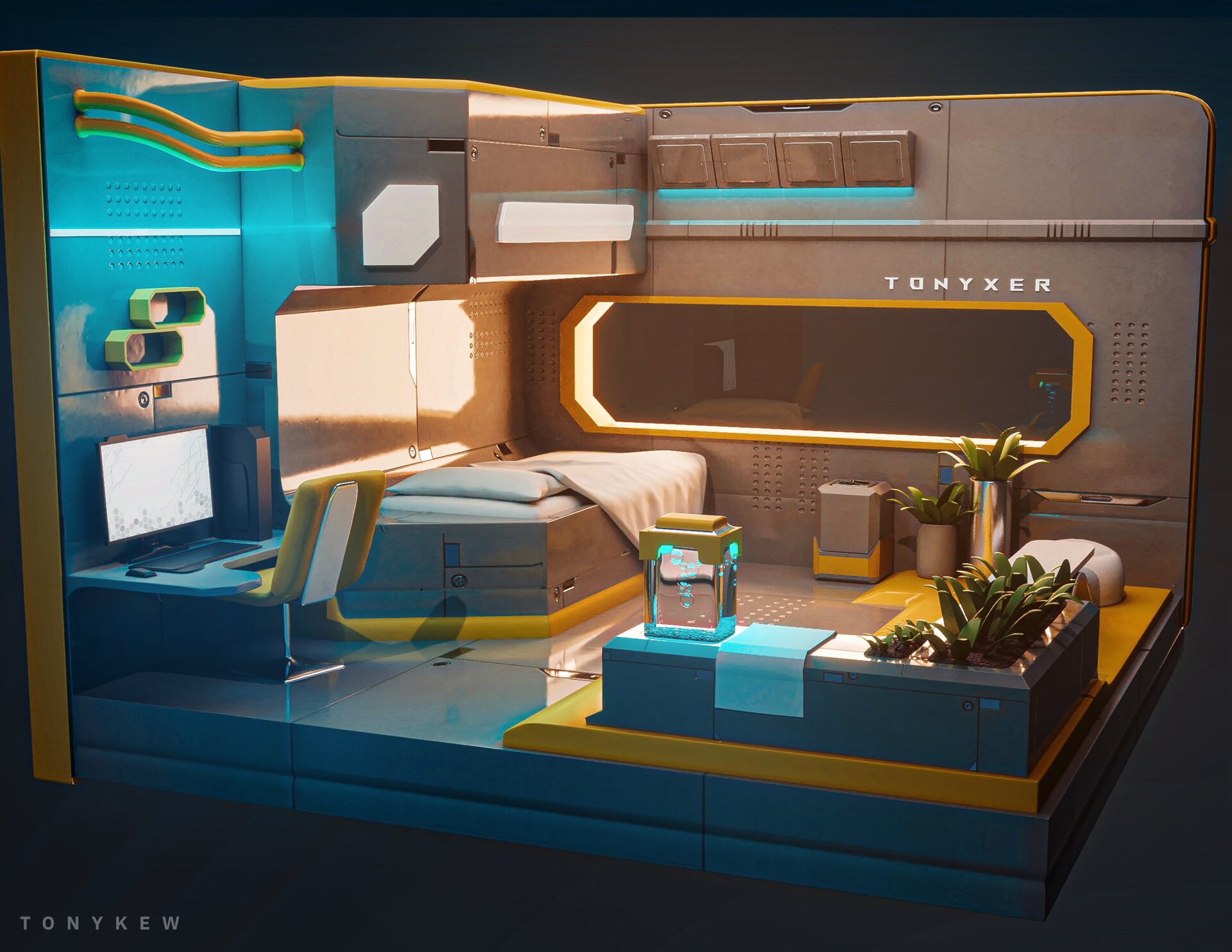 ArtStation - Sci-fi room