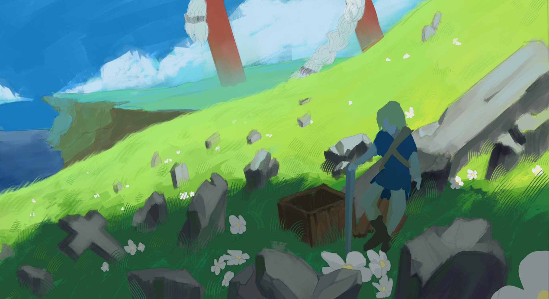 ArtStation - BOTW Background Paintings