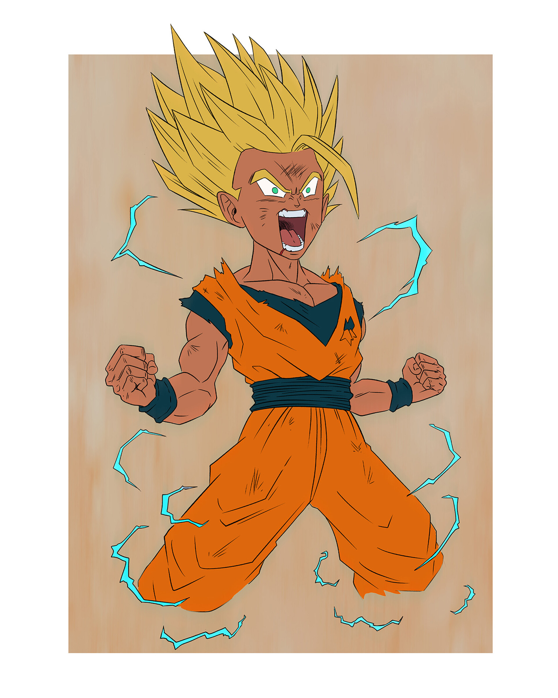 gohan ssj drawing