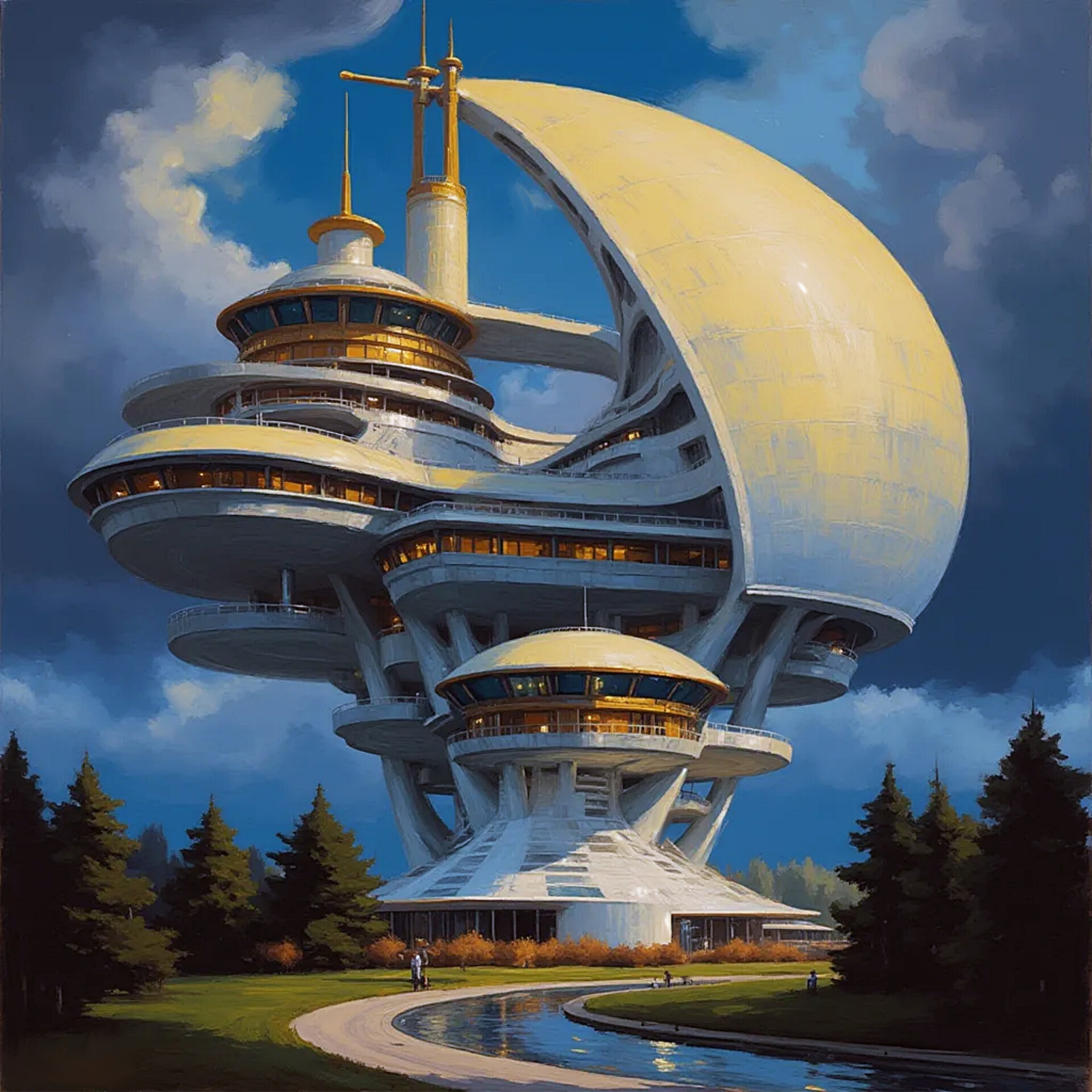 ArtStation - From the "Panorama" series. Intergalactic Elite restaurant ...