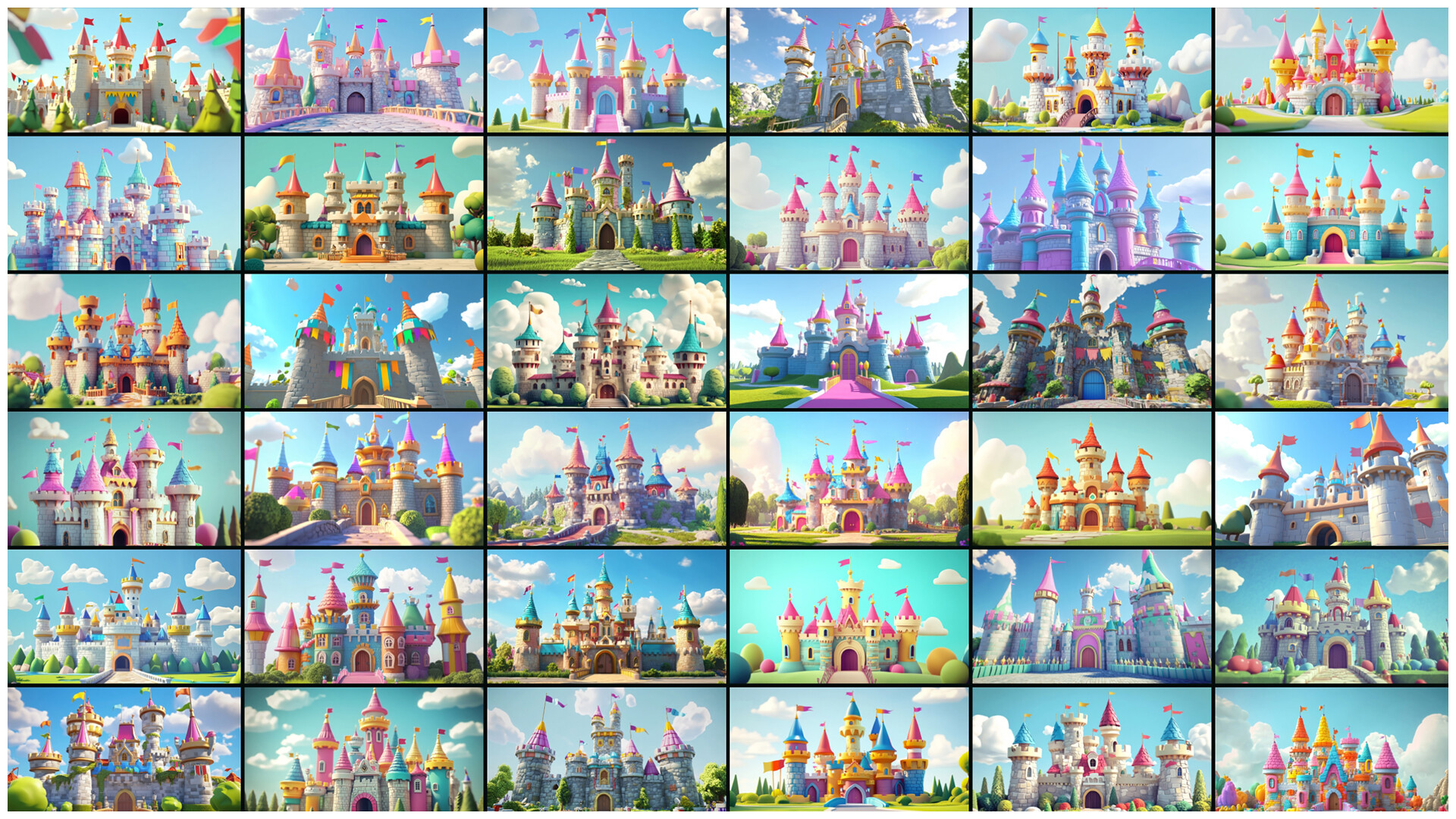 Isabelle ¥¥ - 500 Stylized Castle With Whimsical Towers