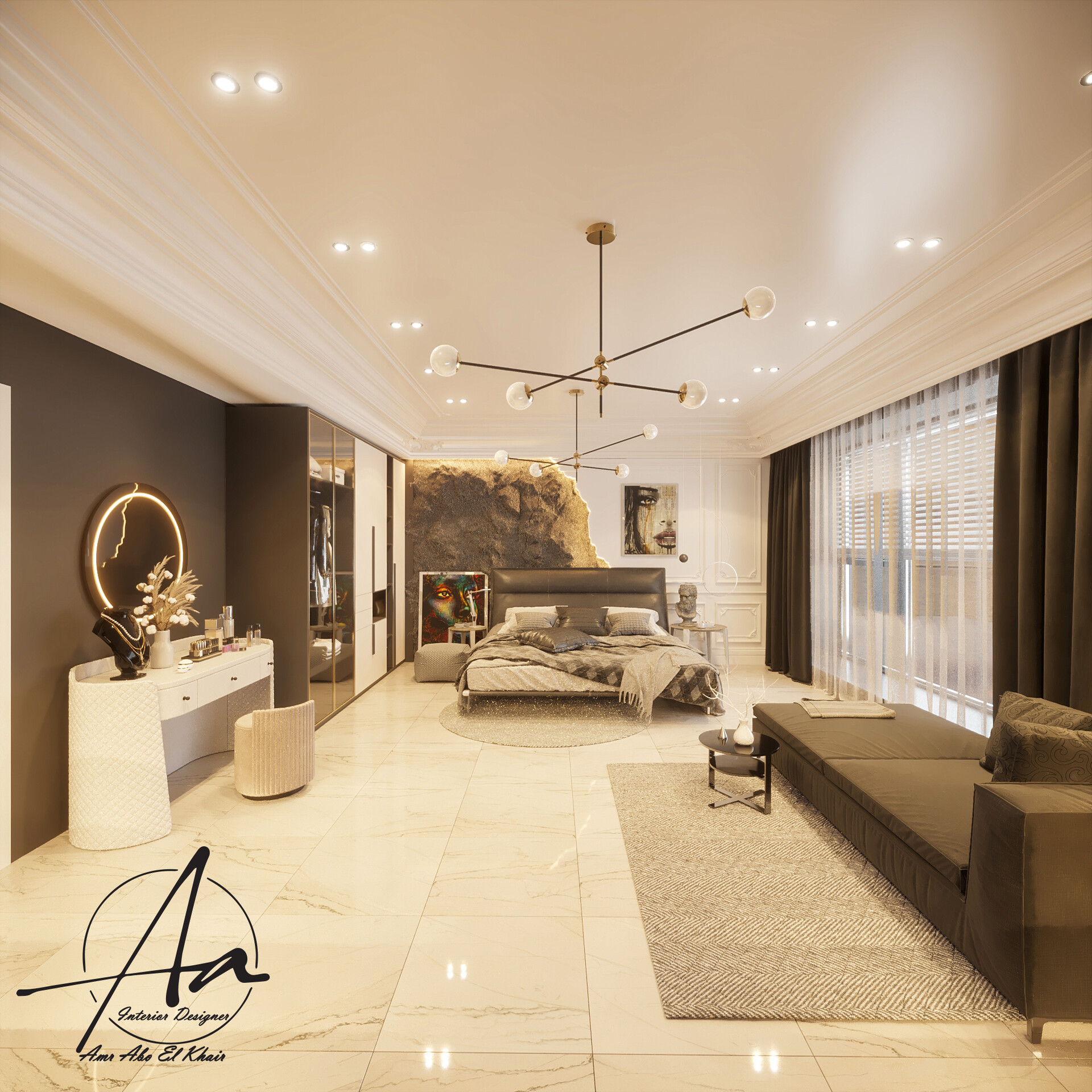 Amr Abo El khair - Modern BedRoom Corona 2022