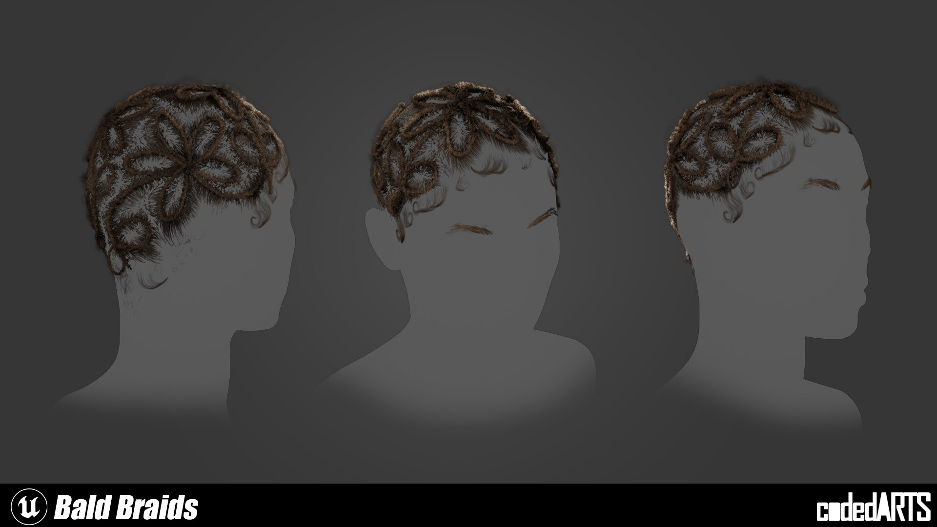 ArtStation - Bald Braids Hair Groom