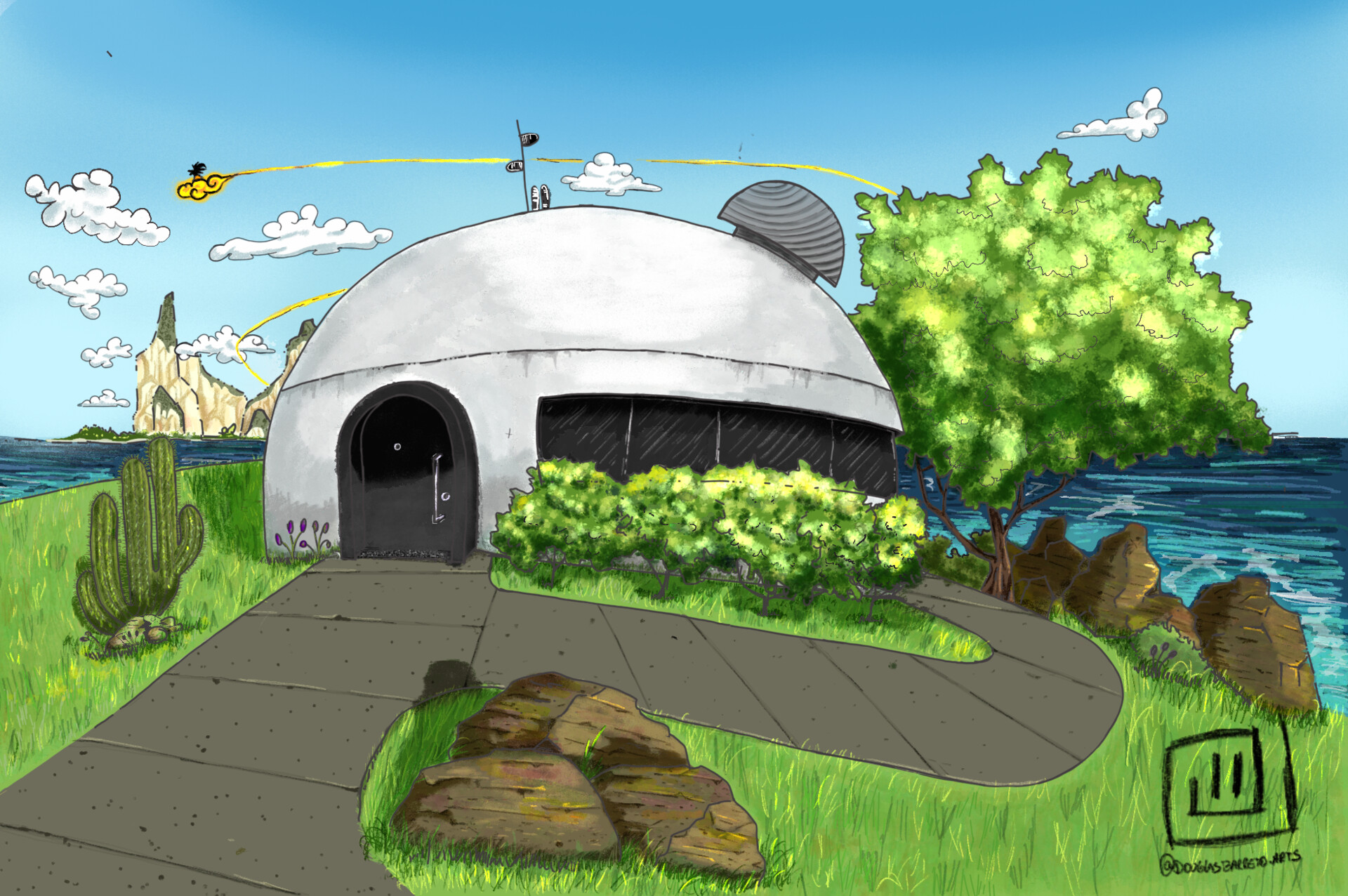 ArtStation - Son Goku's house