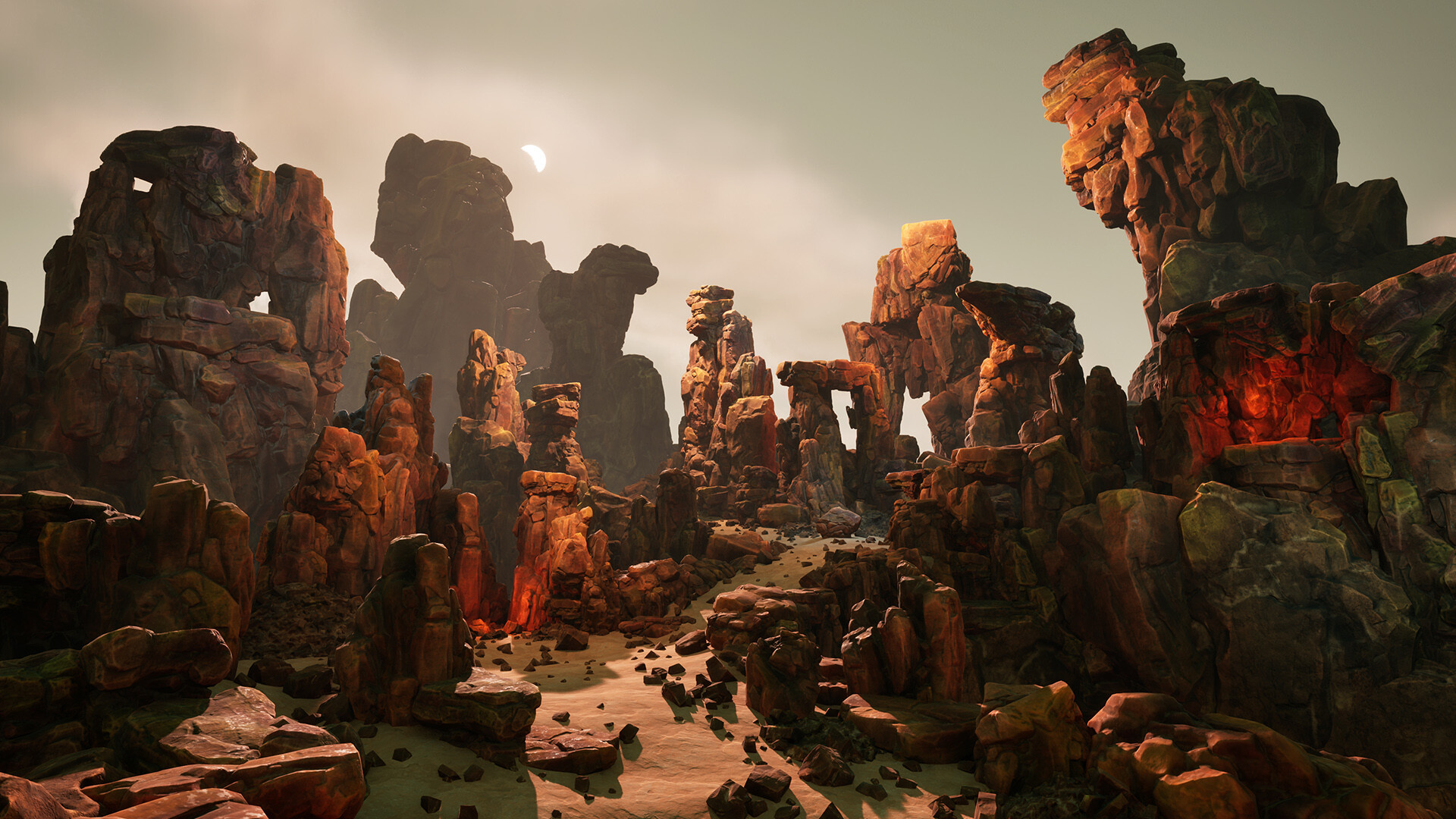 ArtStation - Red rocks