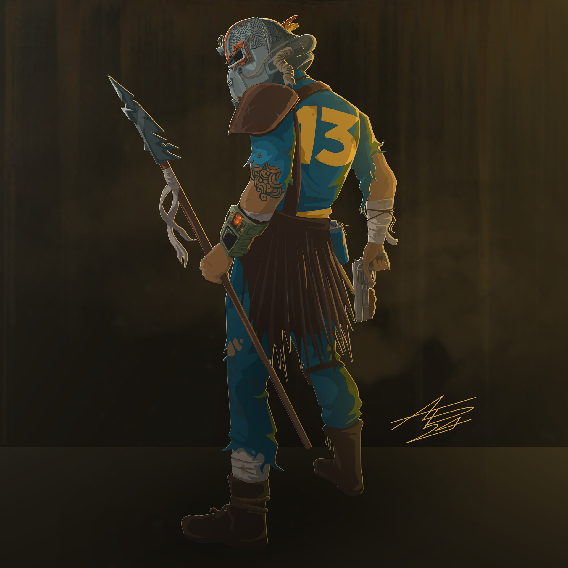 ArtStation - Fallout 2 Chosen One Concept