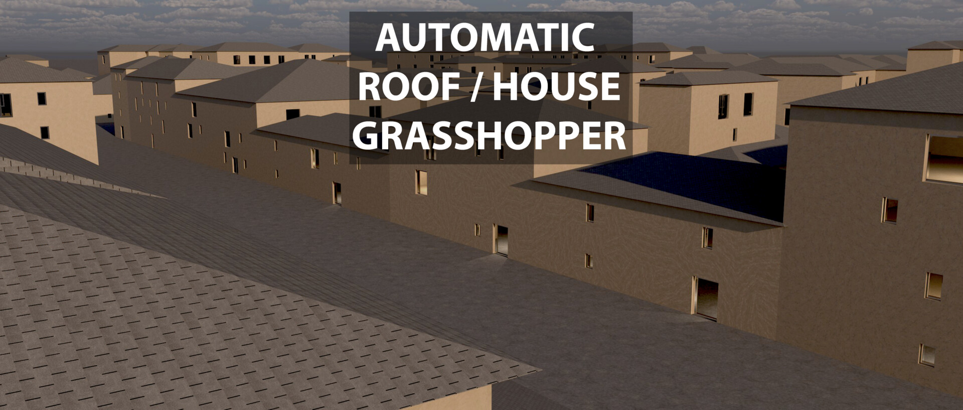 ArtStation - script for rhino grasshopper. automatic building / roof ...