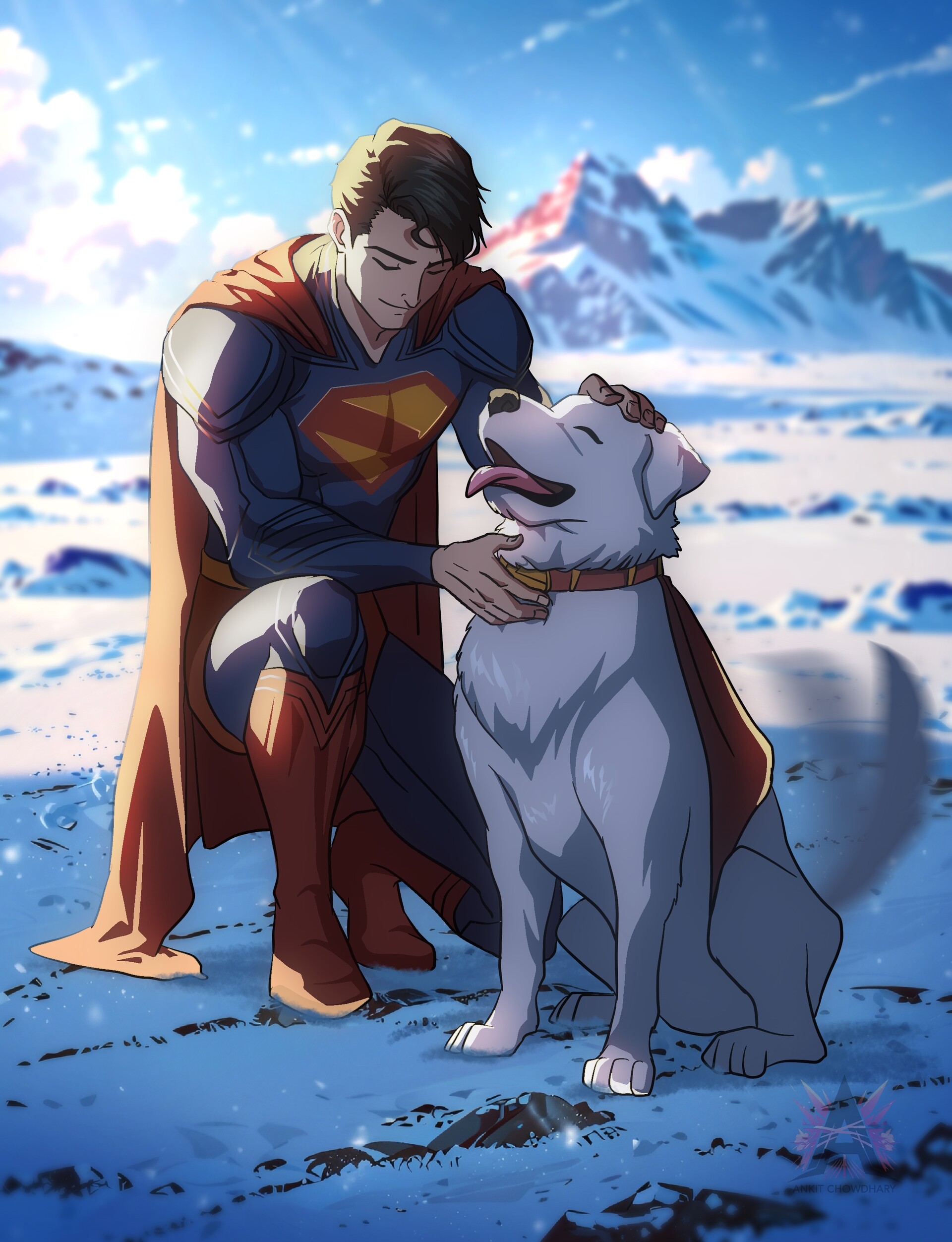 ArtStation - Superman and Krypo