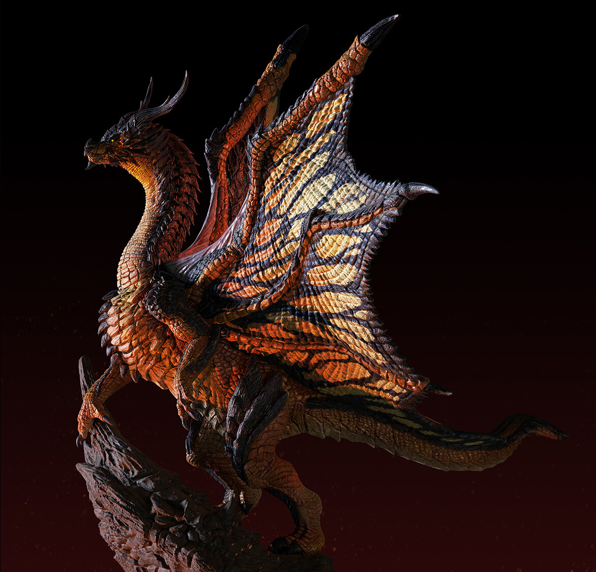 ArtStation - Infernal Flame Dragon