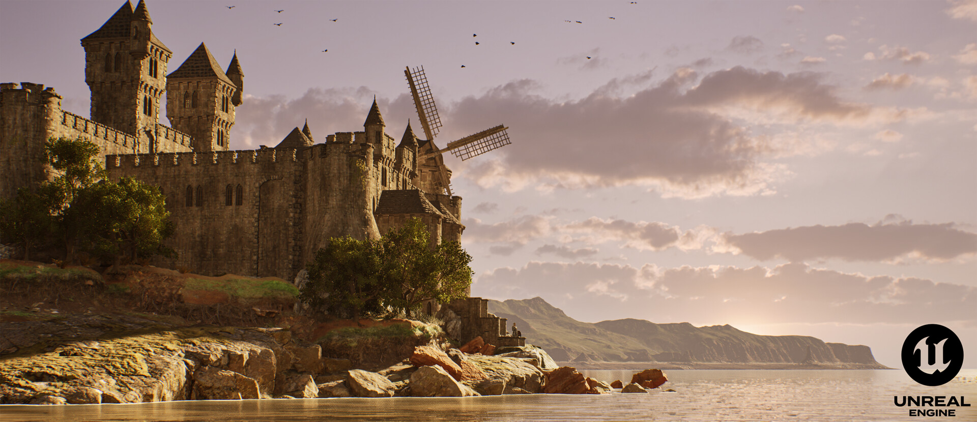 Hasnat Kias - Cliffside Medieval Castle Environment