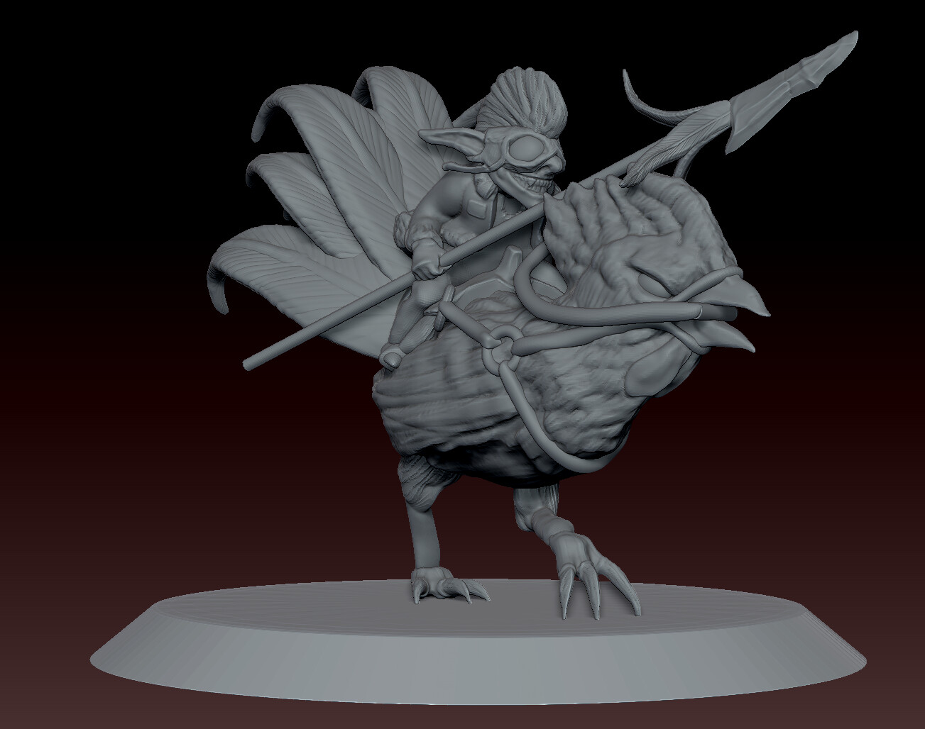 ArtStation - Goblin Rooster Rider