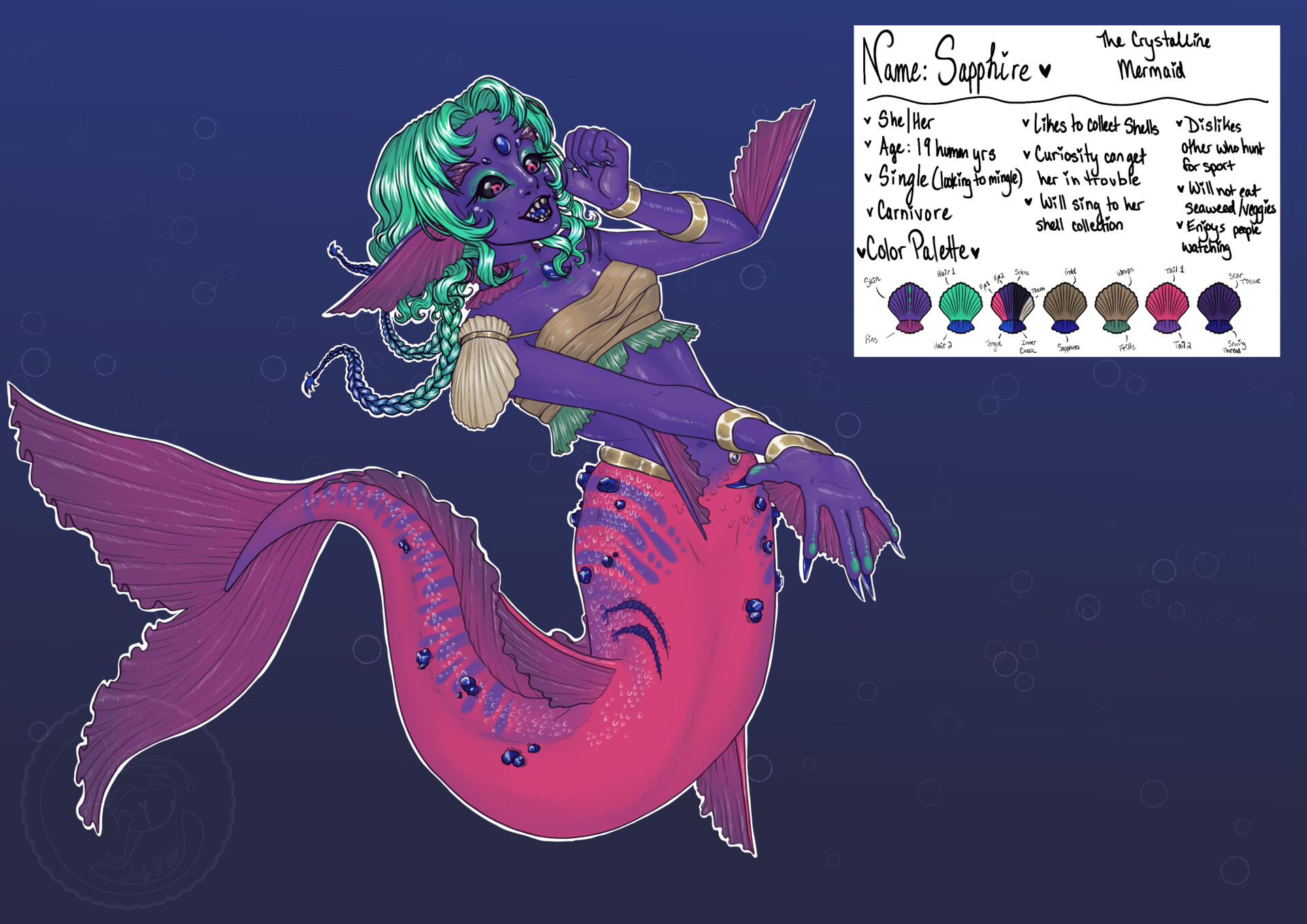 ArtStation - Sapphire Character Reference .:OC:.