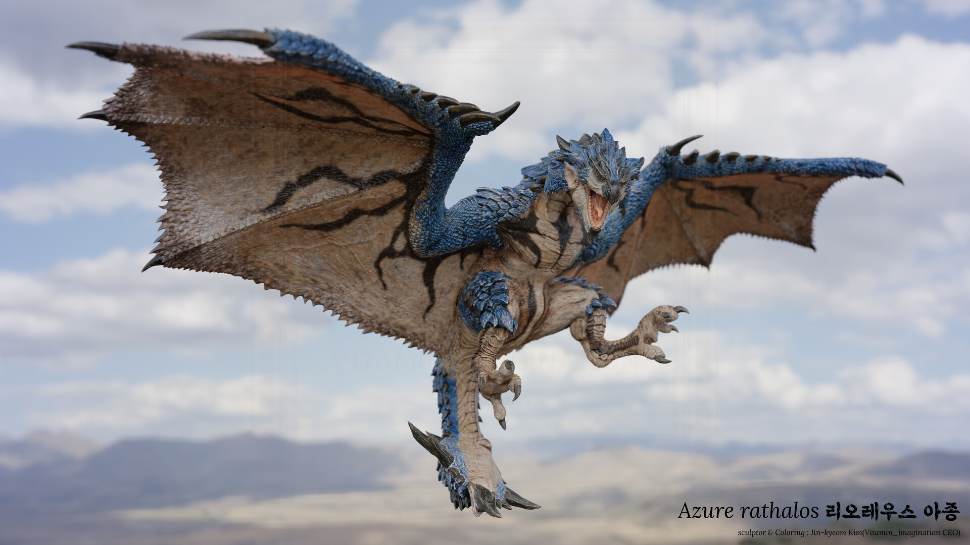 Vitamin Imagination - Rathalos 3D modeling completed