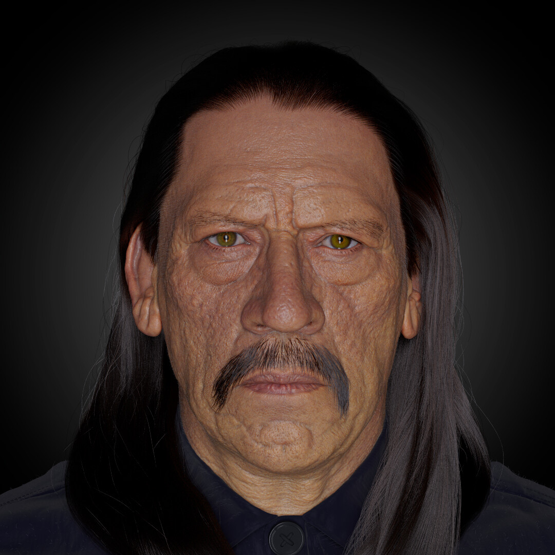 ArtStation - Danny Trejo - 3D Portrait