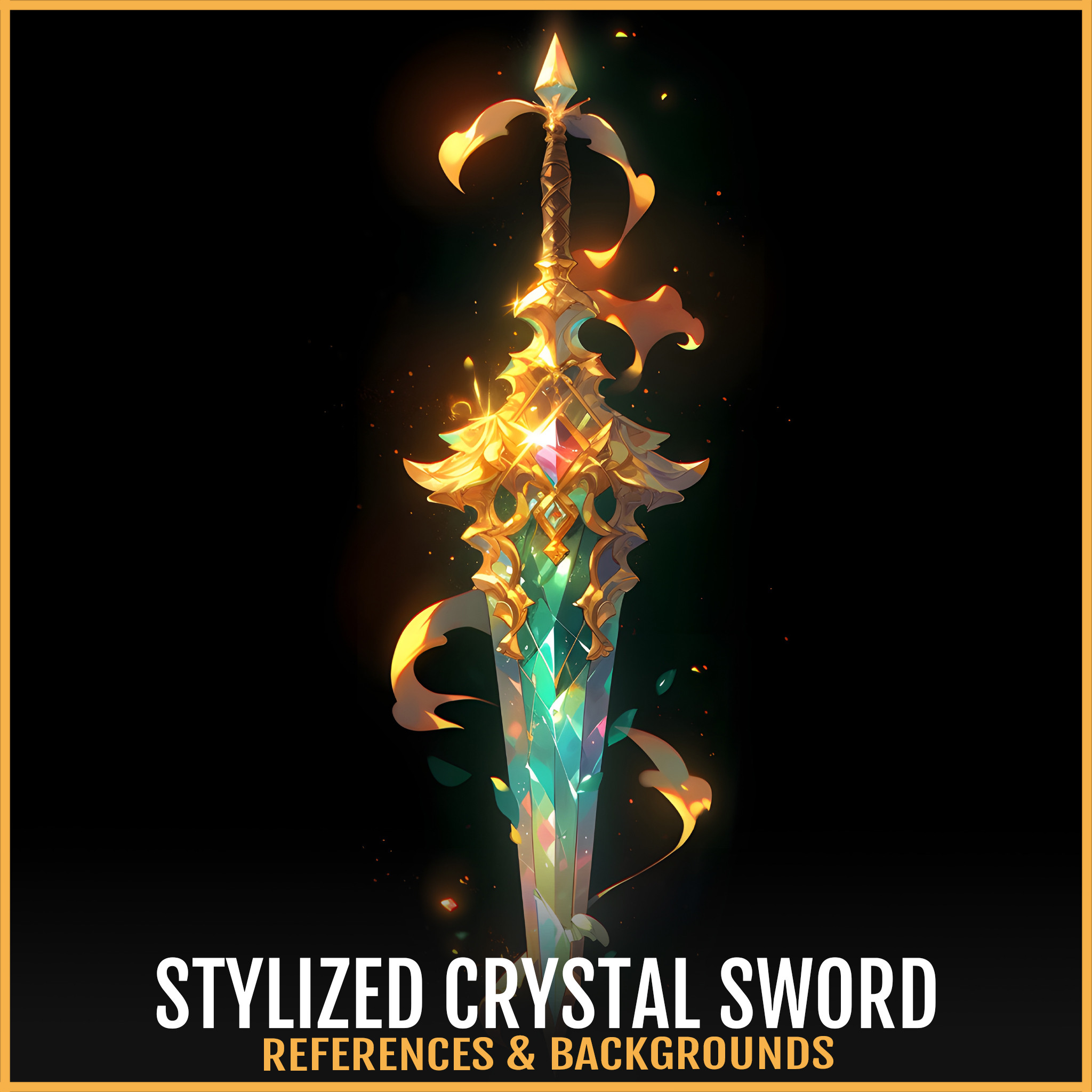 Artificial Dimension - 202 Stylized Crystal Sword VOL107