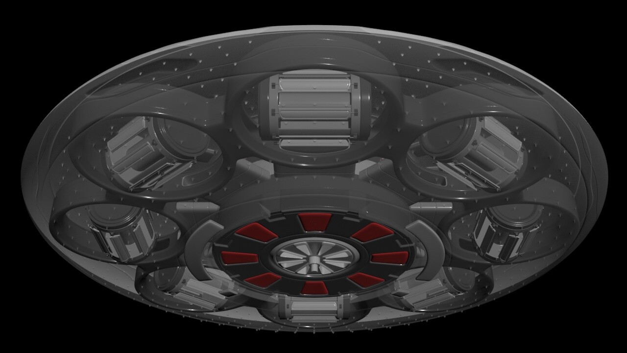 ArtStation - Electric VTOL - Octo Cyclotron - Concept 3D model