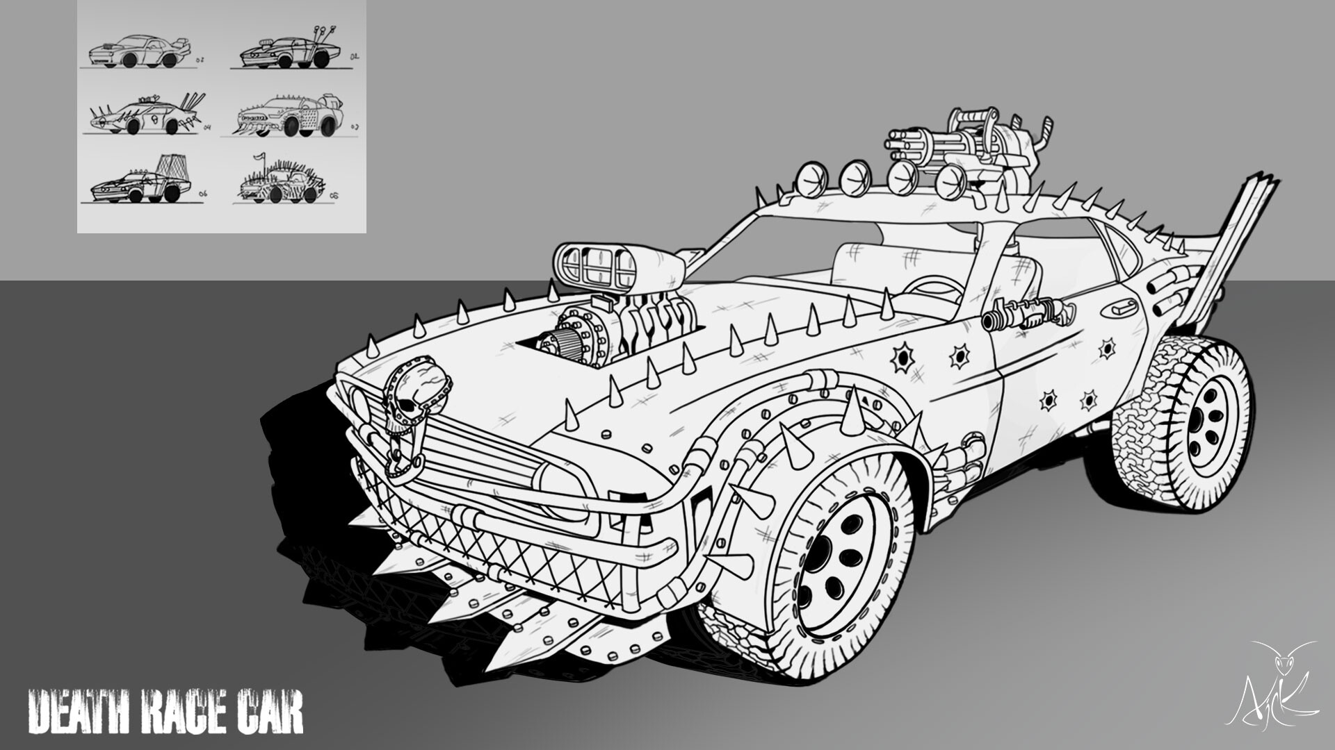 ArtStation - Death race car idea