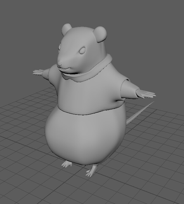 ArtStation - Rat Character 3D modeling