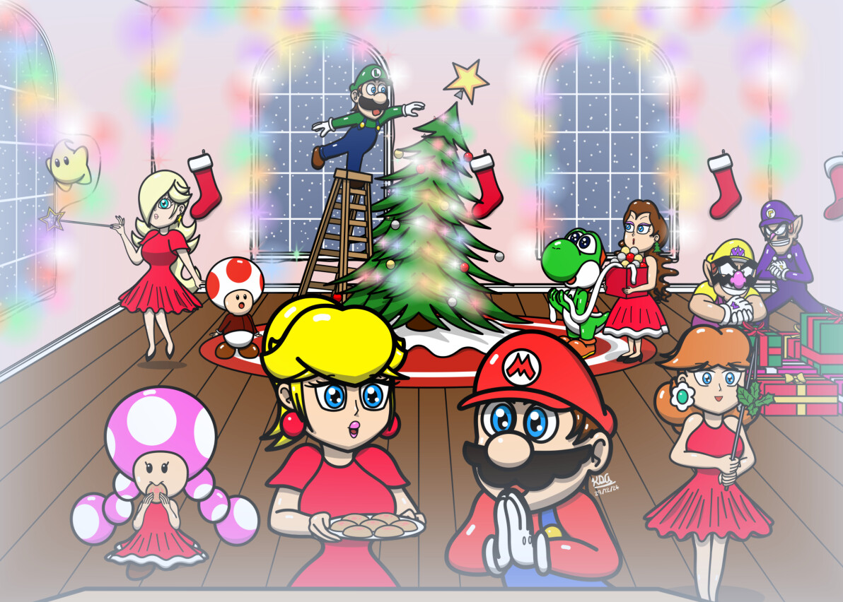 ArtStation - DA Super Mario Christmas 2024'